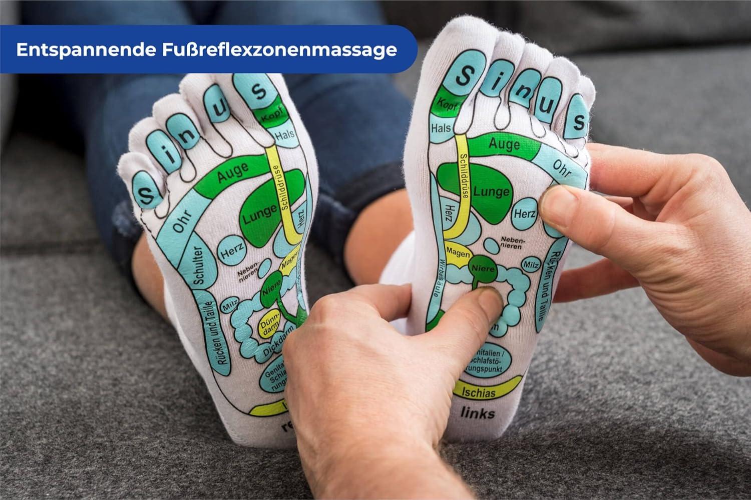 Maximex Foot Reflex Zone Massage Socks (Size 39-41) - Soothing ...