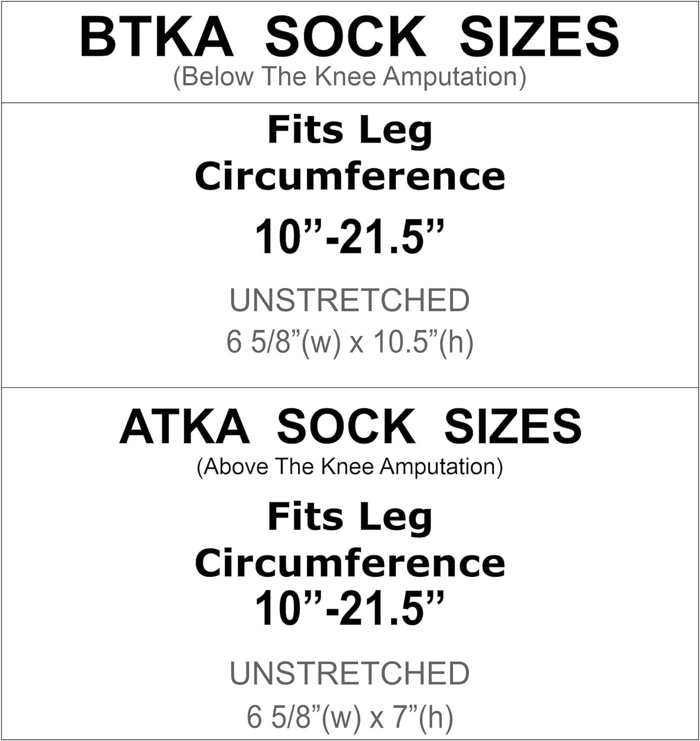 ATKA Flames V4 3PLY Amputee Stump Sock - Comfortable and Stylish ...