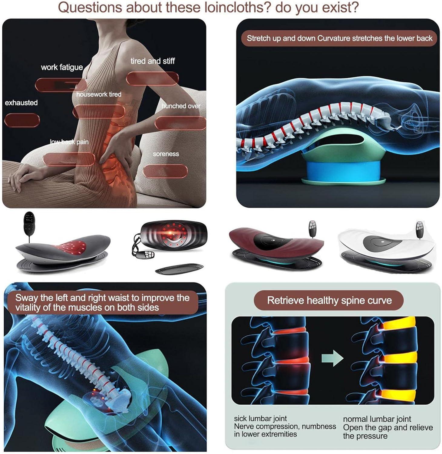 MTTXY Electric Lumbar Traction Device | Heat Massage & Adjustable ...