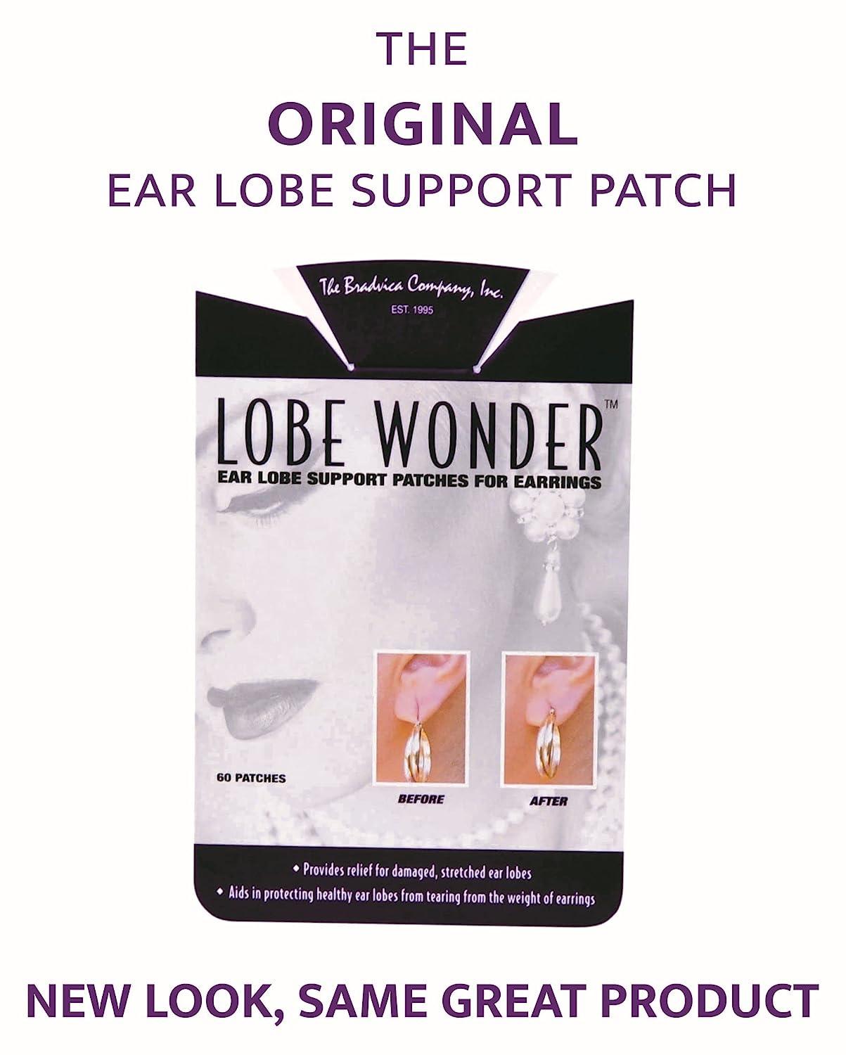 Lobe Wonder Ear Lobe Support Patch - 120 Clear & Latex-Free Patches ...