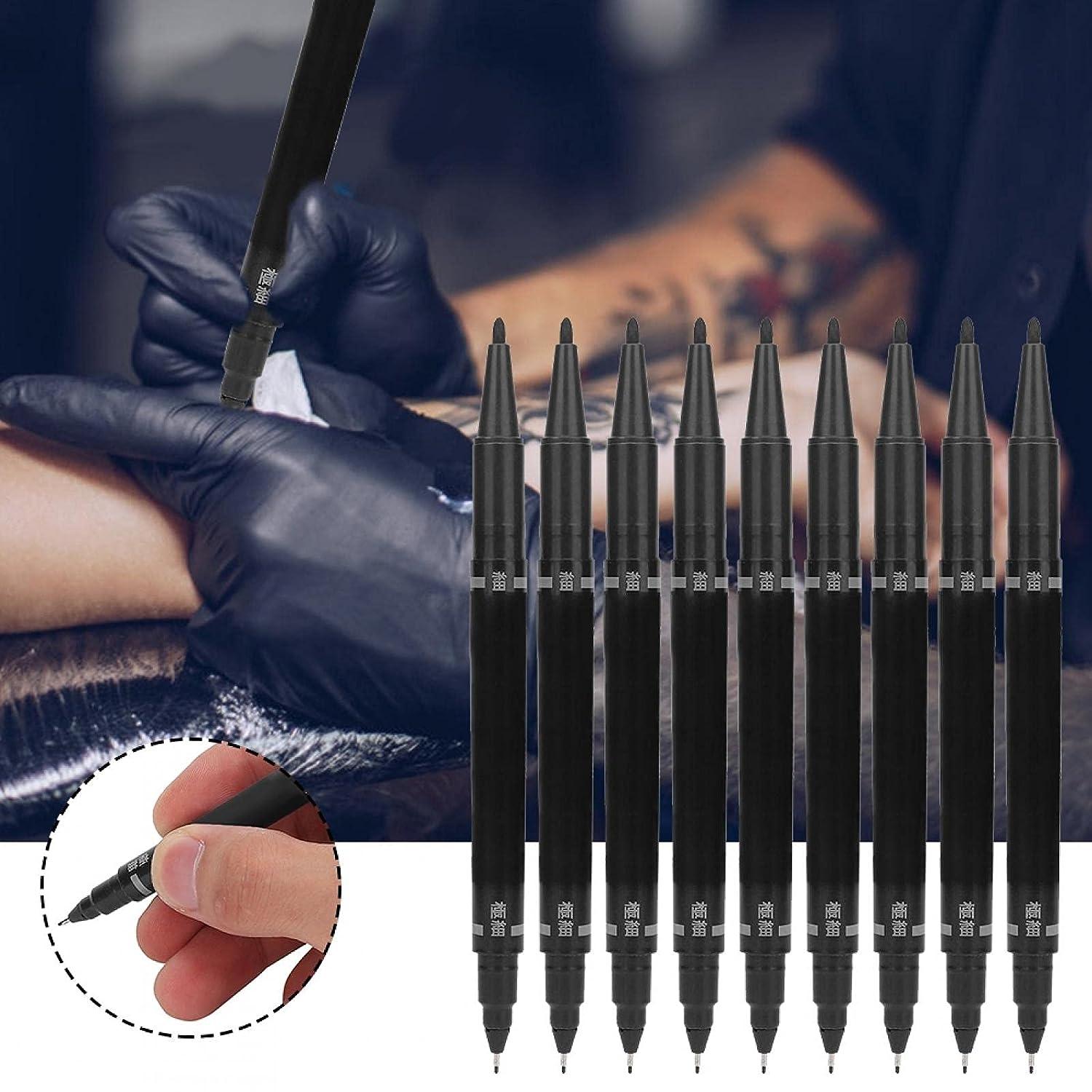 10 PCS Tattoo Marking Pen Set - Double Head Temporary Marker for Body ...