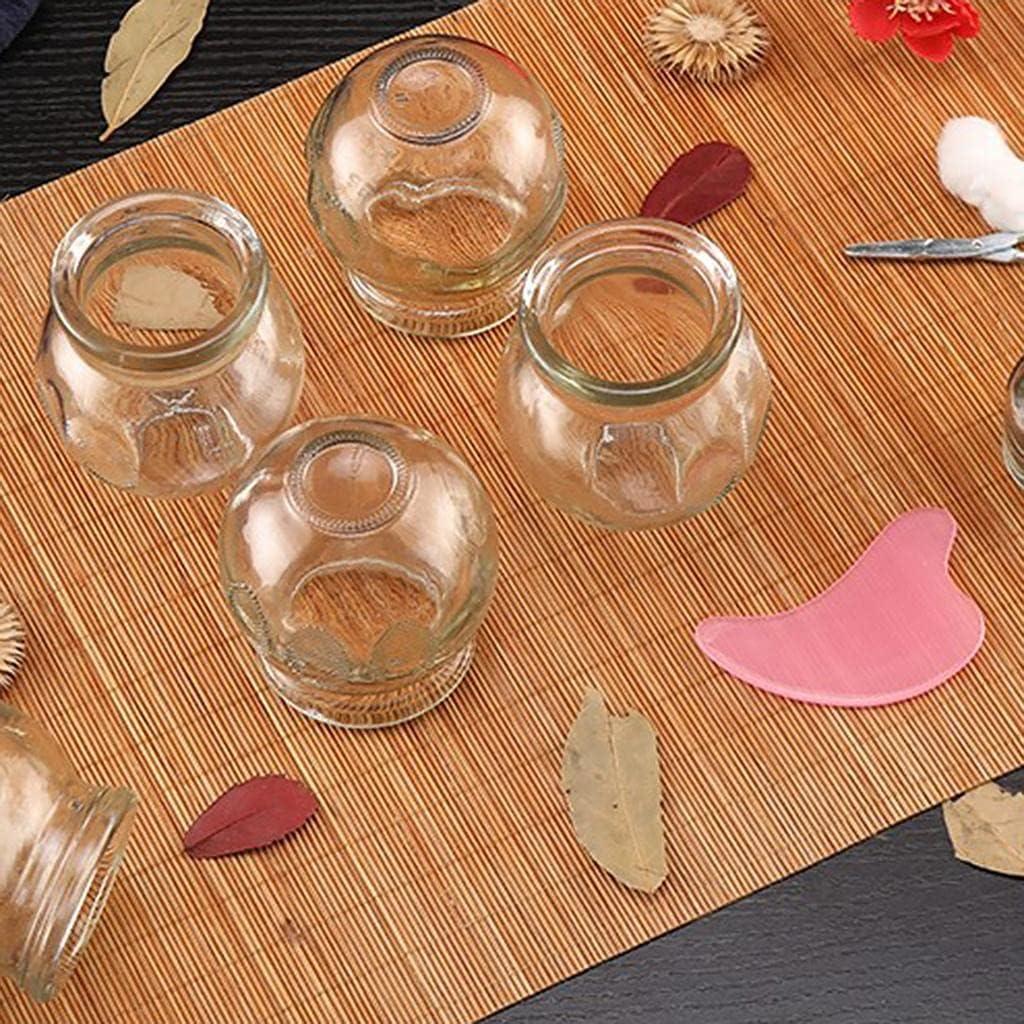 Harilla 8pcs Glass Cupping Set - Thick Glass Acupuncture Cupping ...