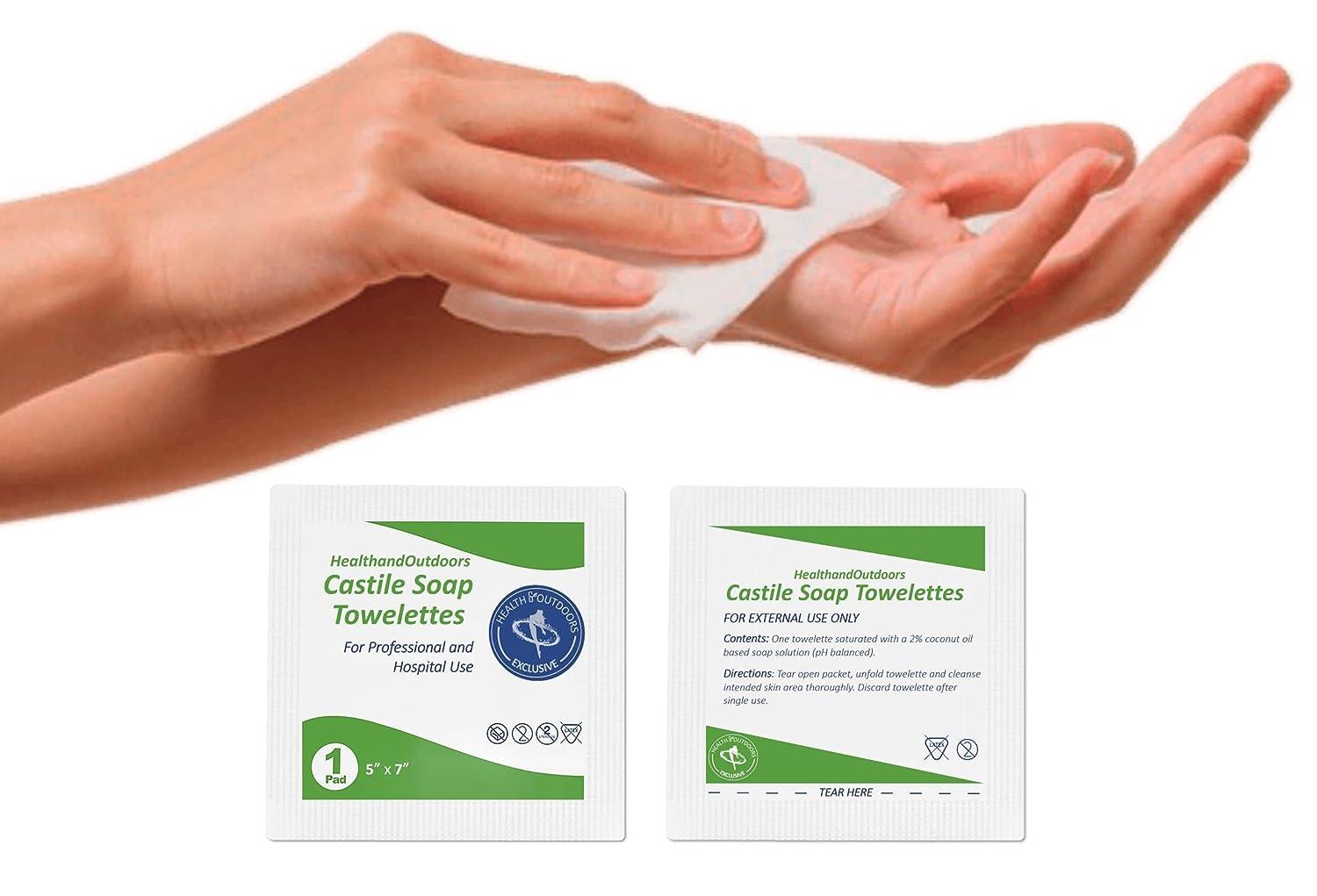 HAO Castile Soap Cleansing Towelettes 125 Count - Refreshing Scented ...