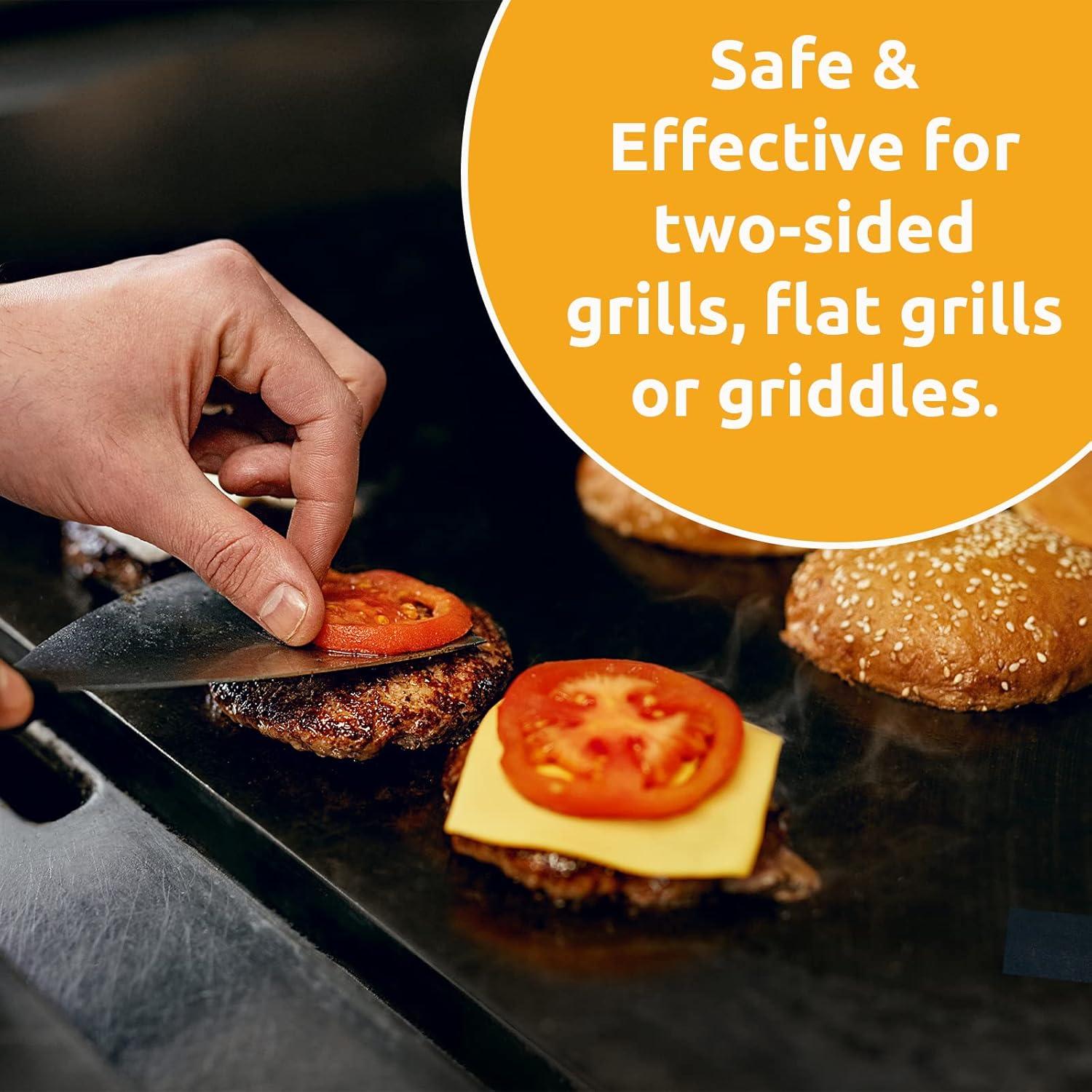 Grill Cleaner - Food Safe Non-Caustic Formula for Flat Top Grills ...