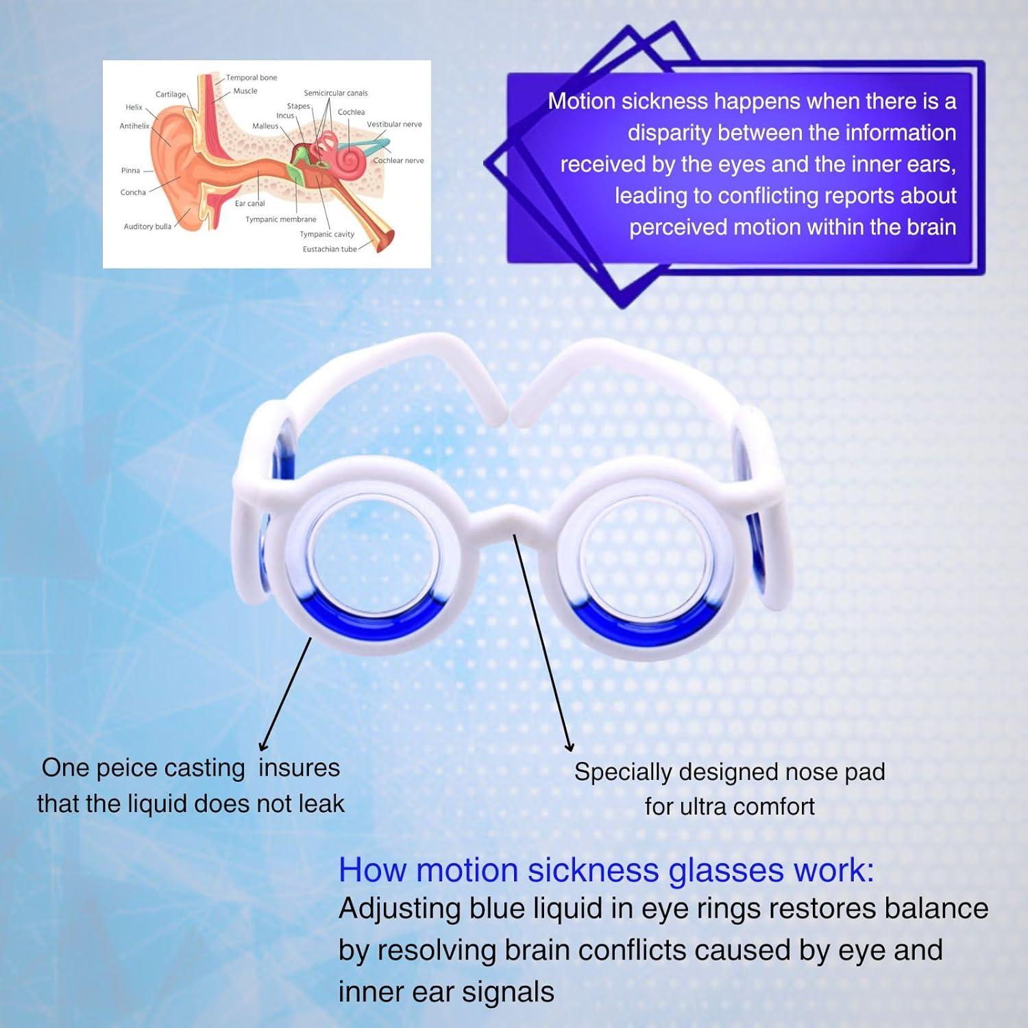 Anti-Motion Sickness Glassses- Smart Glasses Light and Portable Nausea ...