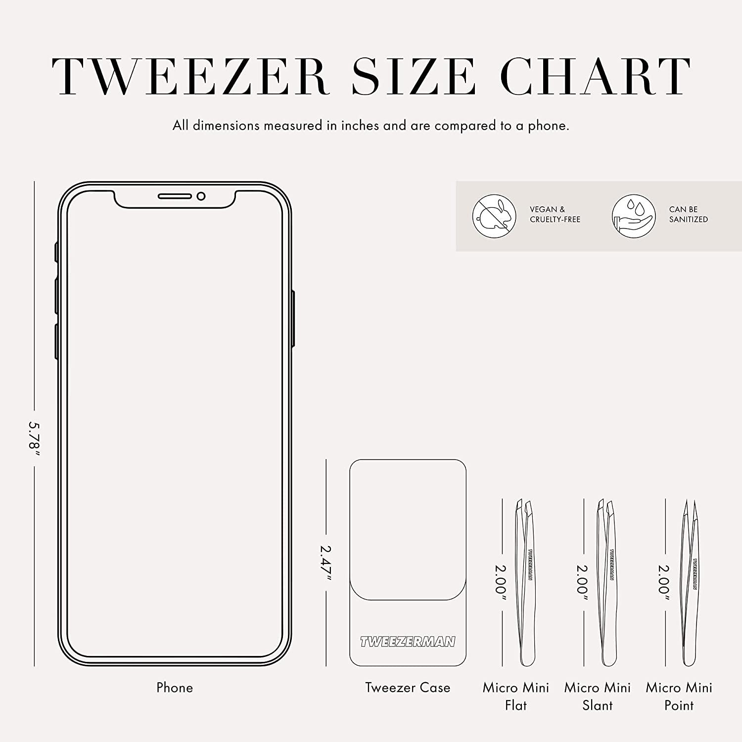 Tweezerman Hollygraphic Micro Mini Slant Point Tweezer Set