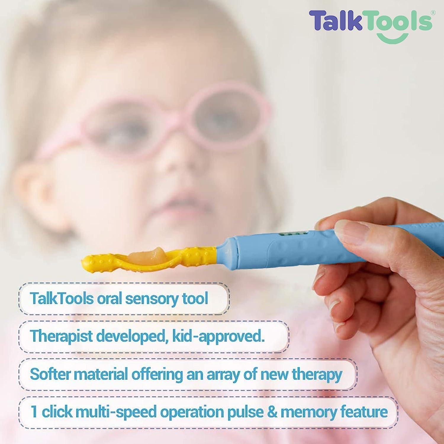 Sensi Oral Sensory Therapy Tool - Ocean Blue | TalkTools Sensi with 7 Jaw Tips | Buy Now with ...