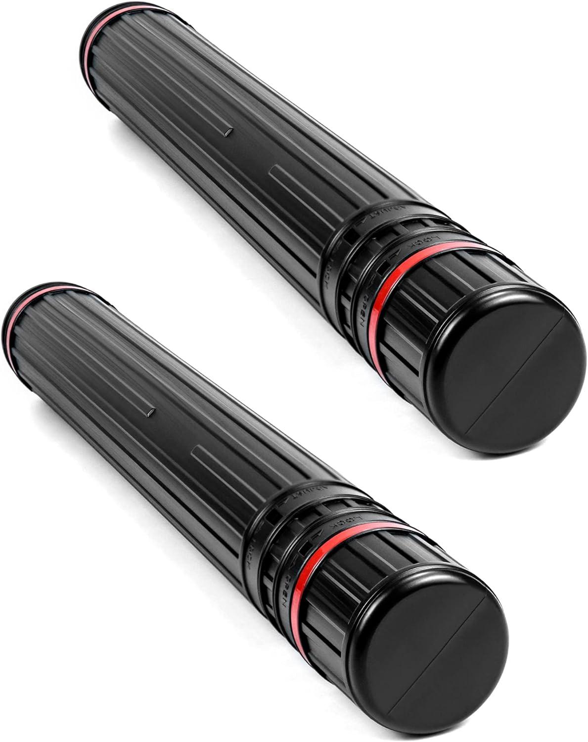 QWORK Drafting Tube 2 Pack - Poster & Blueprint Storage Case ...