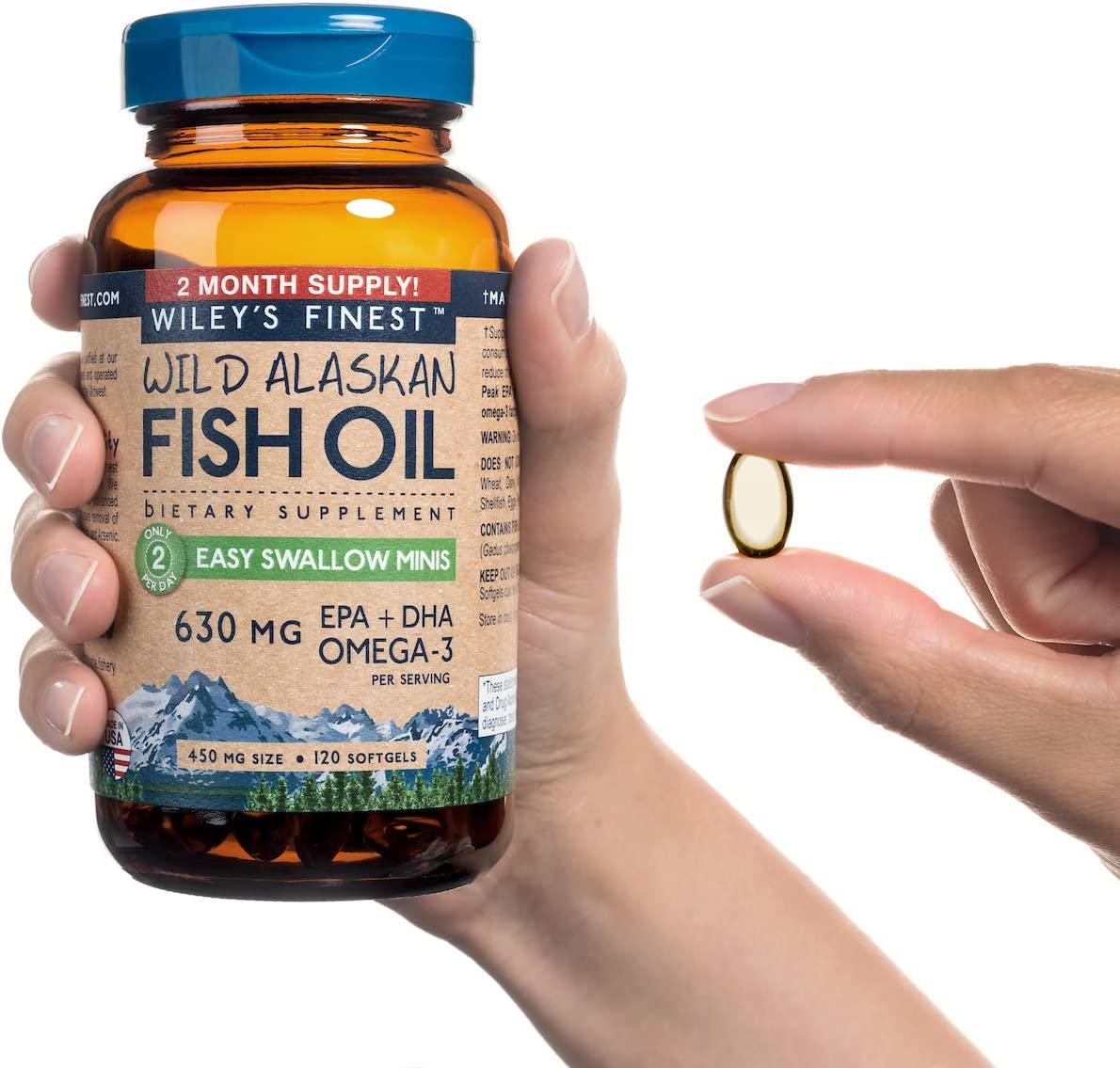Wild Alaskan Omega-3 Fish Oil - Easy Swallow Minis 2X Double Strength ...