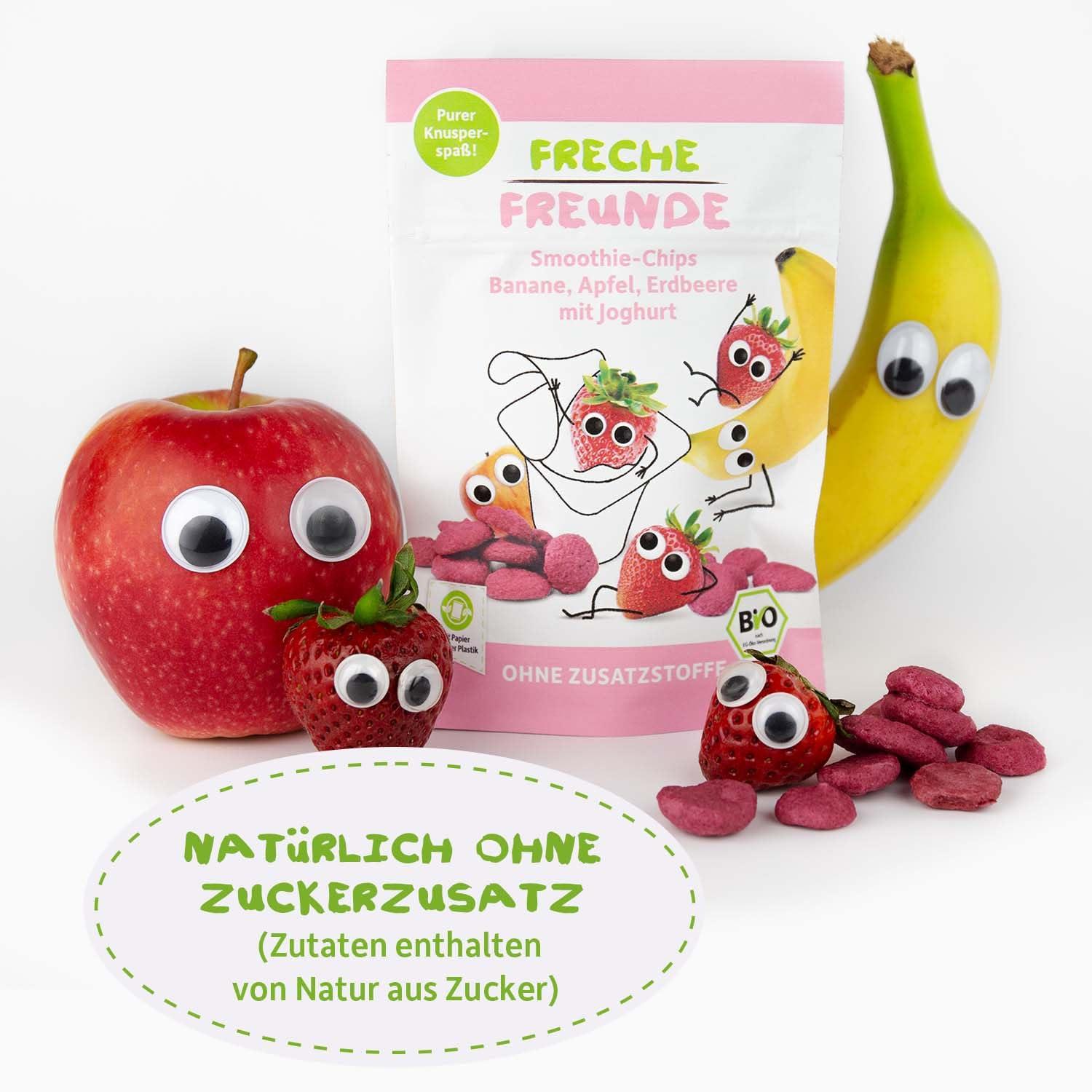 Buy FRECHE FREUNDE Organic Fruit Chips - Banana Apple Strawberry with ...