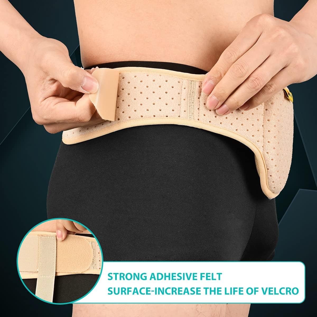 Hernia Belt for Men and Women - Flexible Adjustable Support for Pain ...