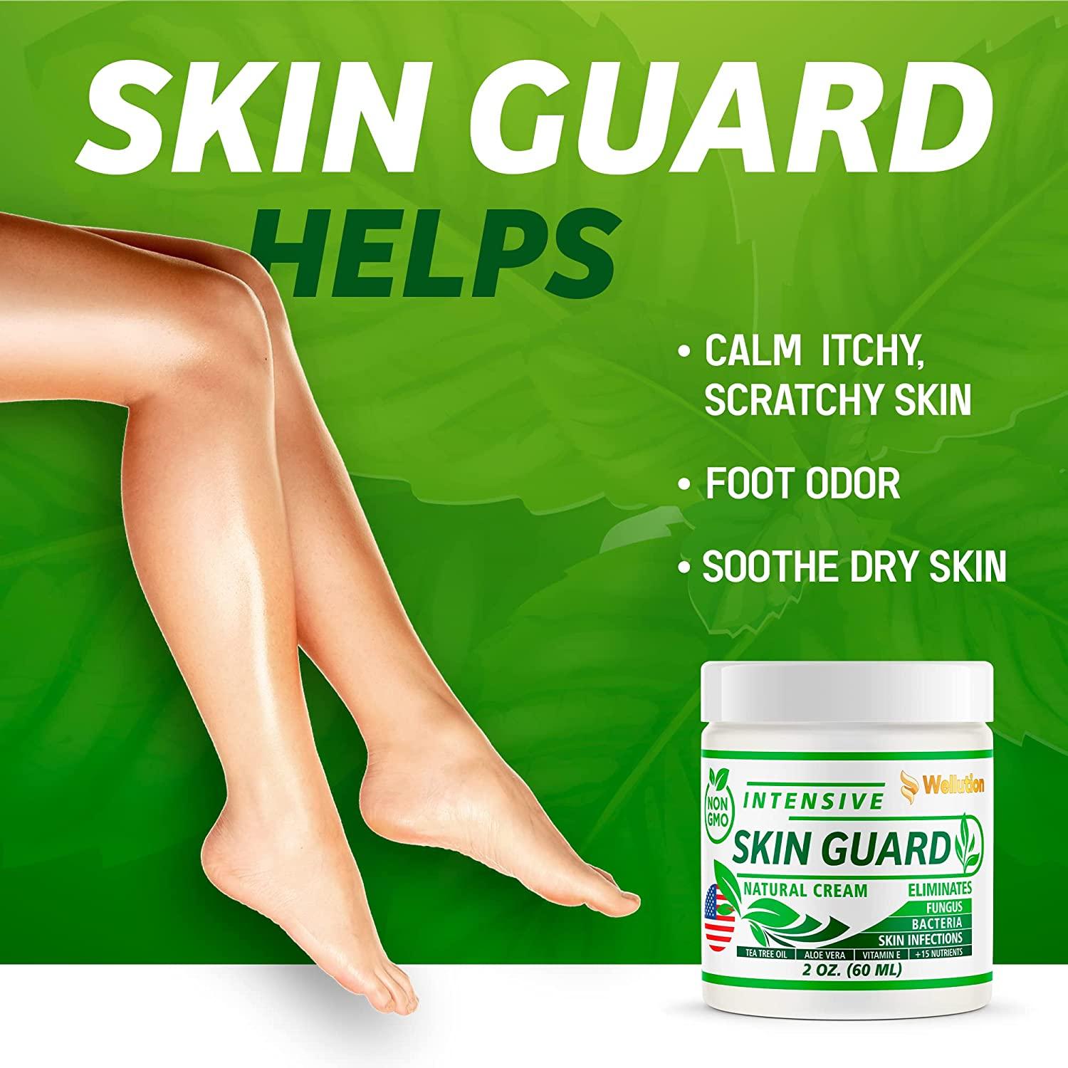 Wellution Skin Guard Cream with Tea Tree Oil, Aloe Vera & Vitamin E ...