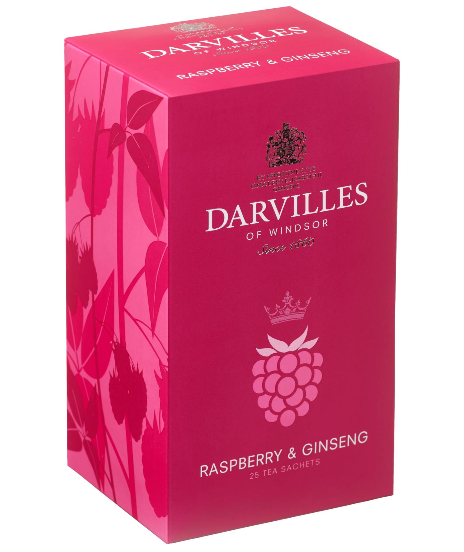 DARVILLES of WINDSOR - 25 x RASPBERRY & GINSENG Individually Wrapped ...