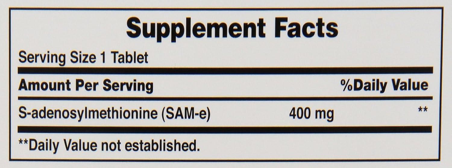 Nature's Bounty SAM-E 400mg Dietary Supplement - Supports Joint Health ...