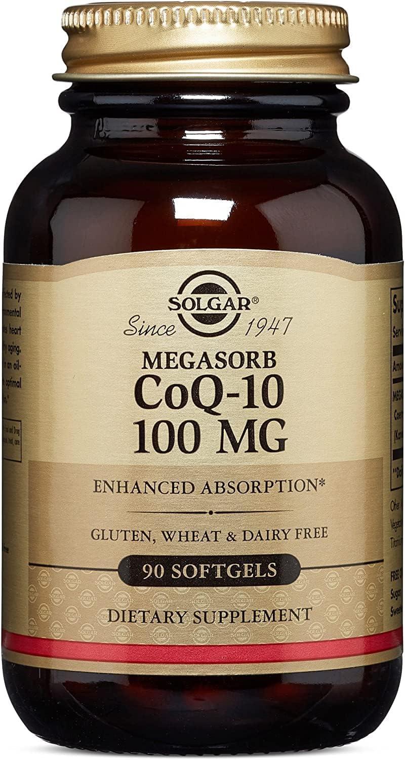 Solgar Megasorb CoQ-10 100 mg Softgels - 90 S Gels (Pack of 4 ...