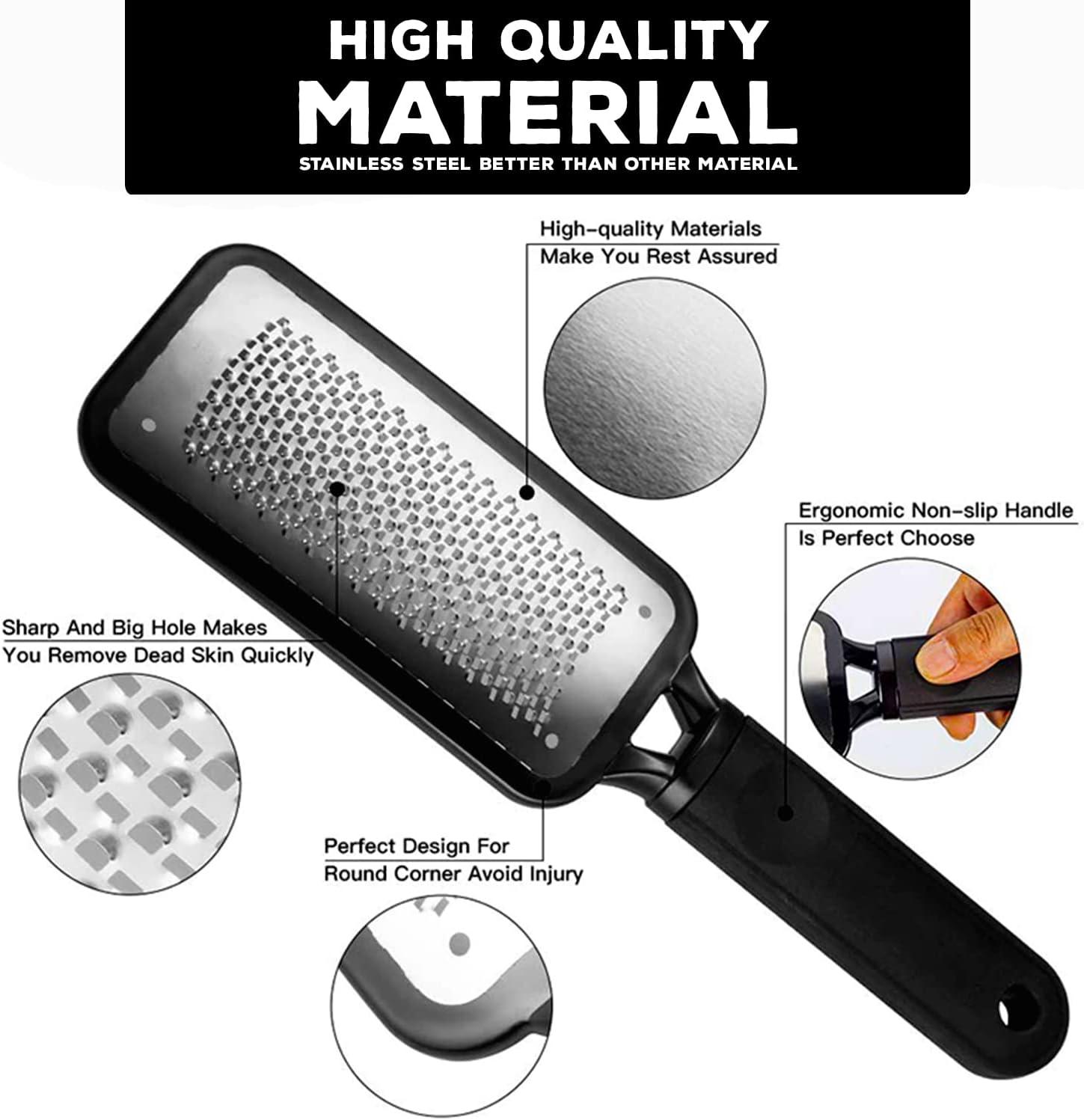 Pedicure Foot File for Hard Skin Removal | Metal Surface Dead Skin ...