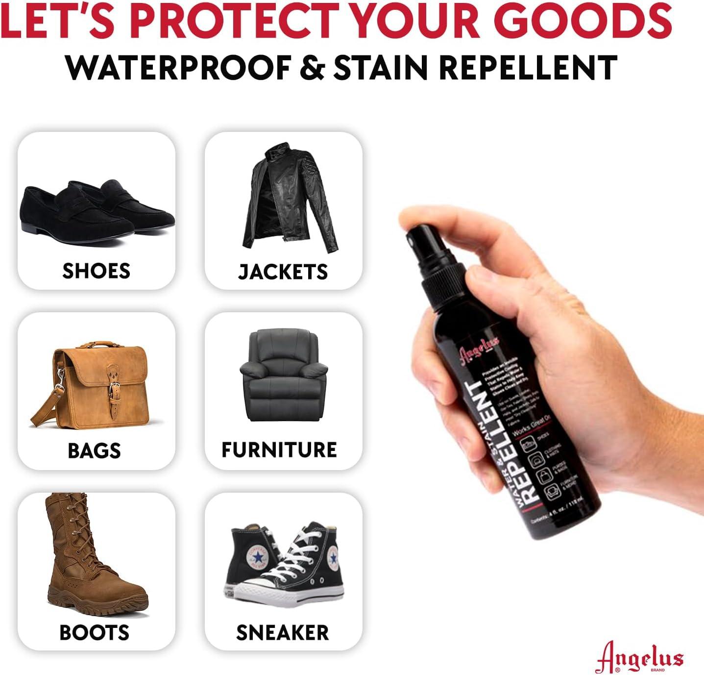 Angelus Water & Stain Repellent Pump Spray - 4oz | Long-lasting ...
