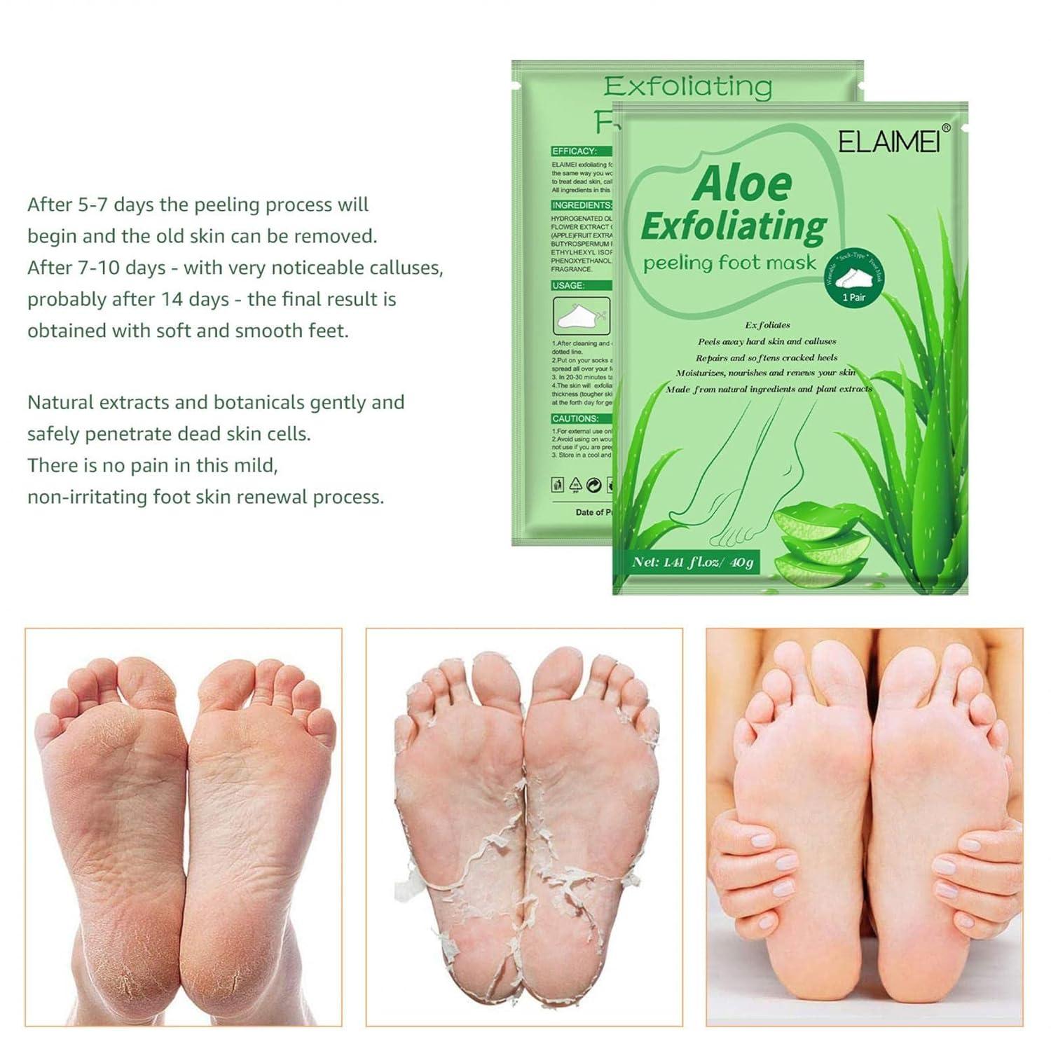 Foot Mask Peeling Pedicure - Silky Velvet Soft Feet | Lavender ...