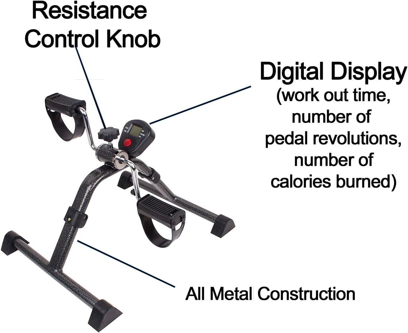 Carex Foldable Under Desk Exercise Bike with Digital Display - Ideal ...