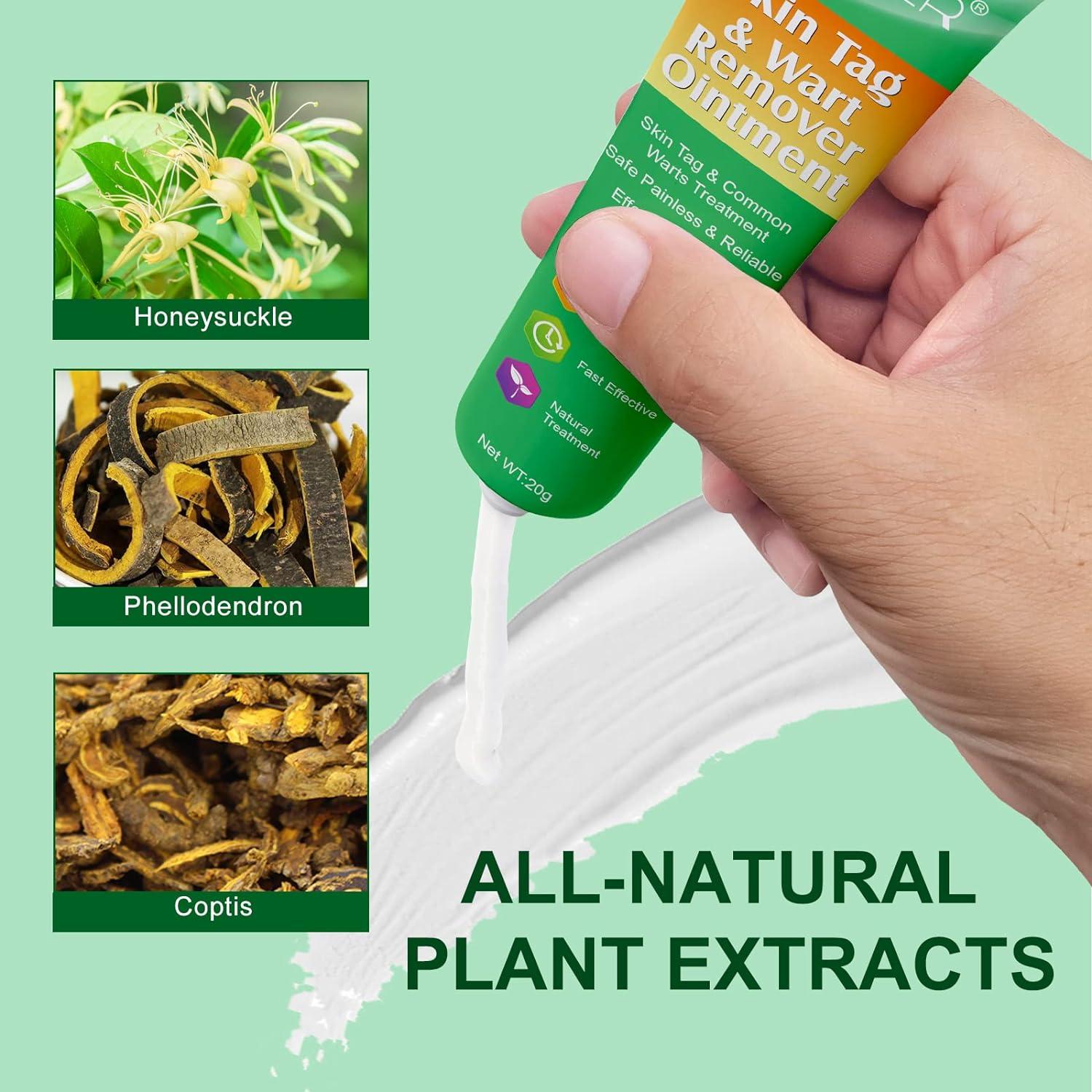 Skin Tag & Wart Remover Cream - Advanced Treatment Formula, Natural ...