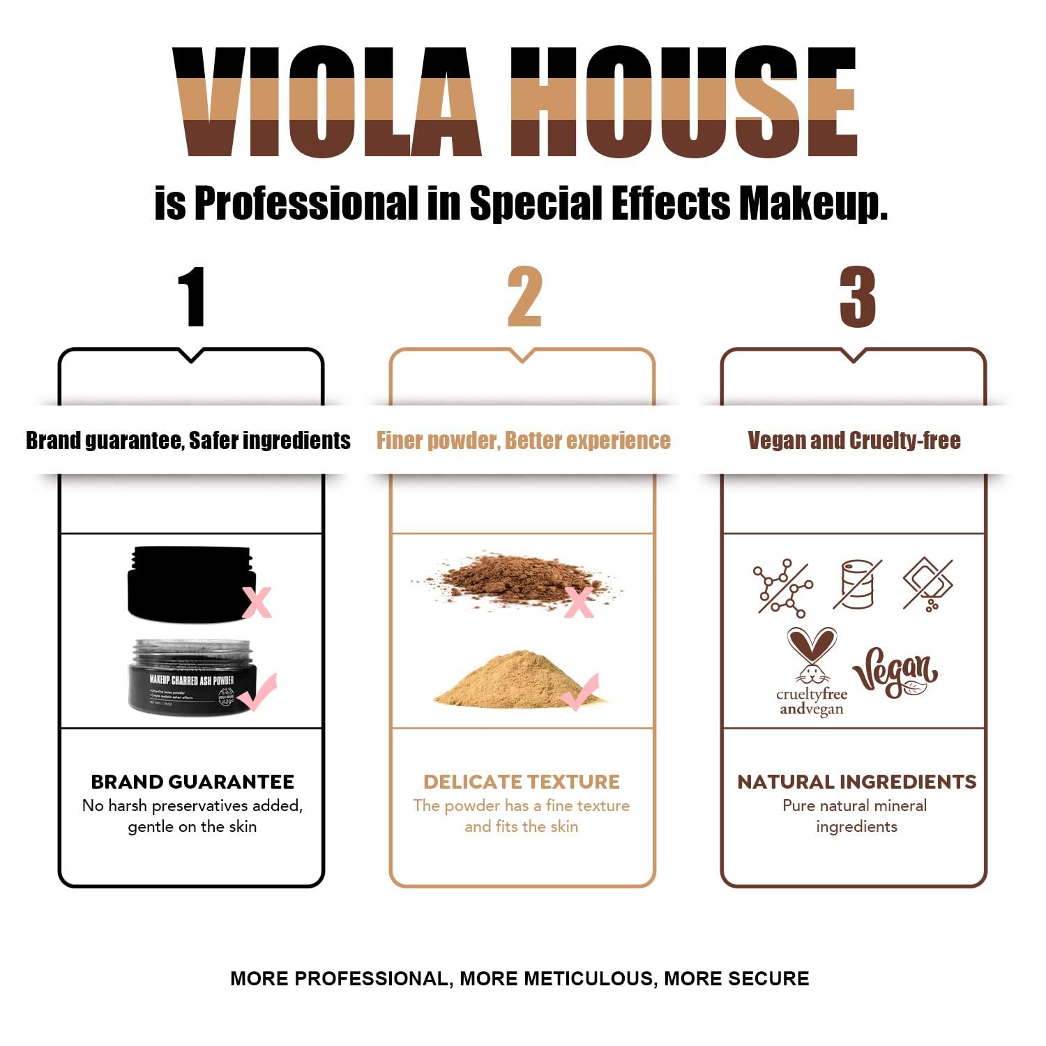 VIOLA HOUSE Special Makeup Effects Powder SFX Christmas Makeup (1.76 oz ...