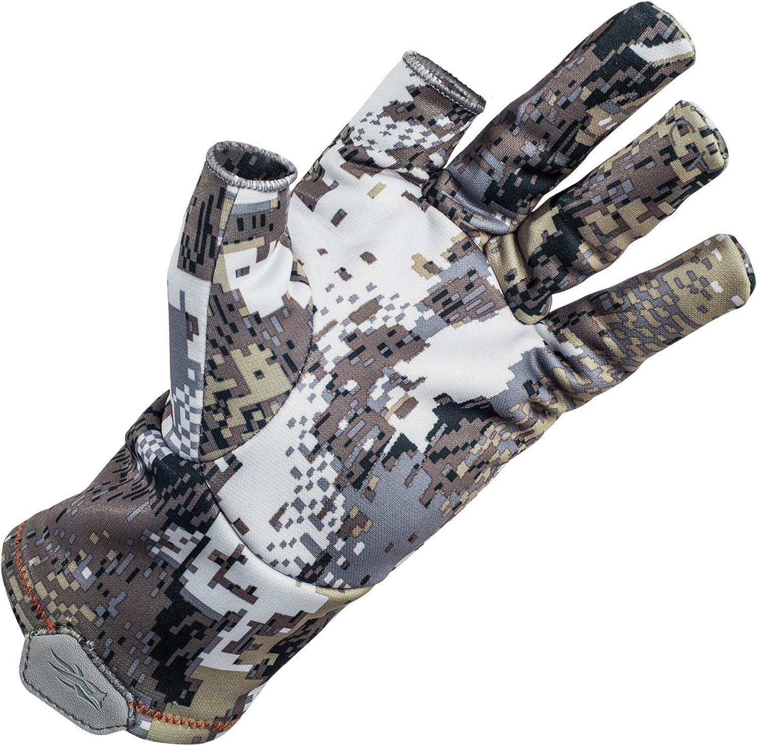Sitka Men's Fanatic Whitetail Optifade Elevated II Camo Hunting Gloves ...