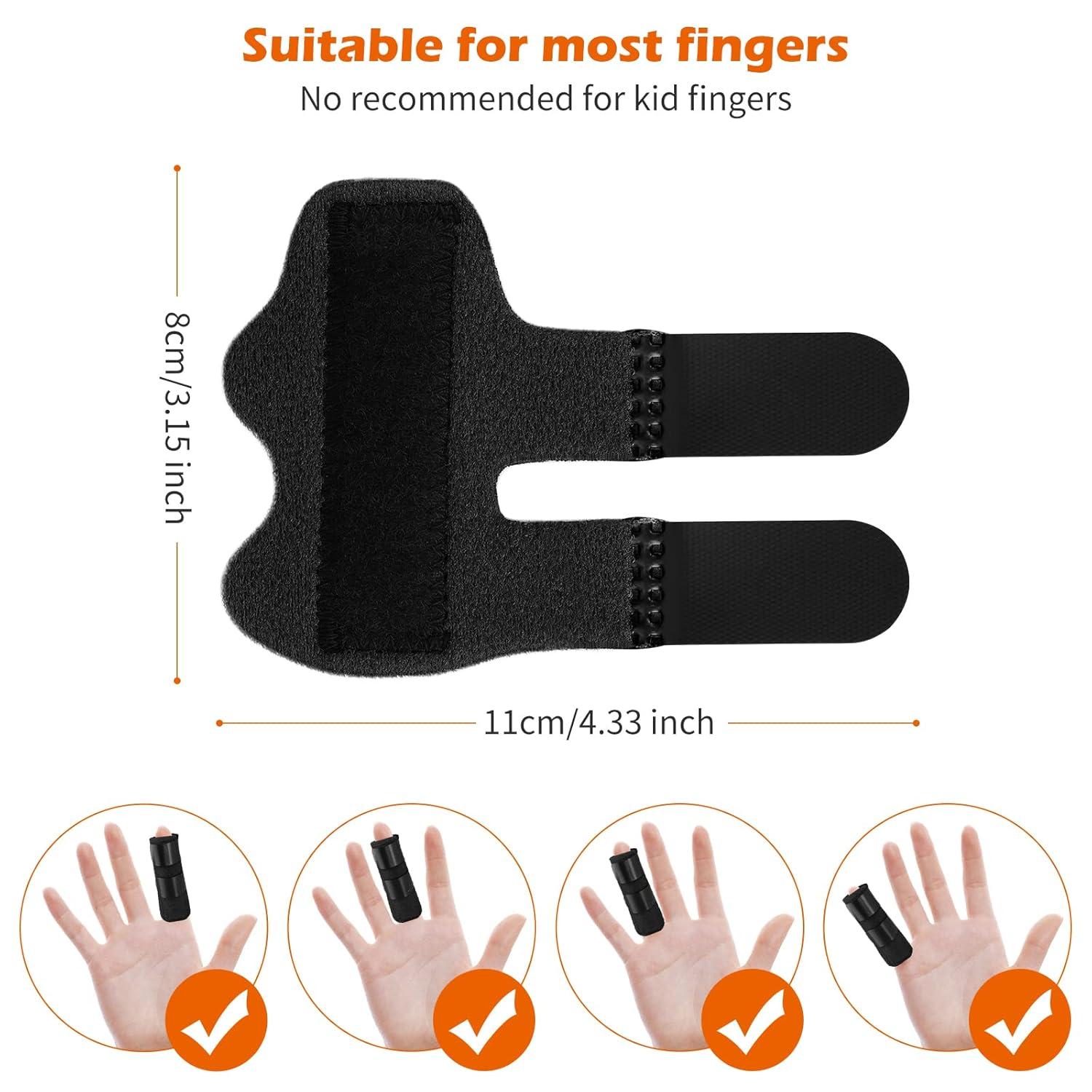 Moicainy 4-Piece Medical Finger Rails Set - Bandages for Middle Small ...