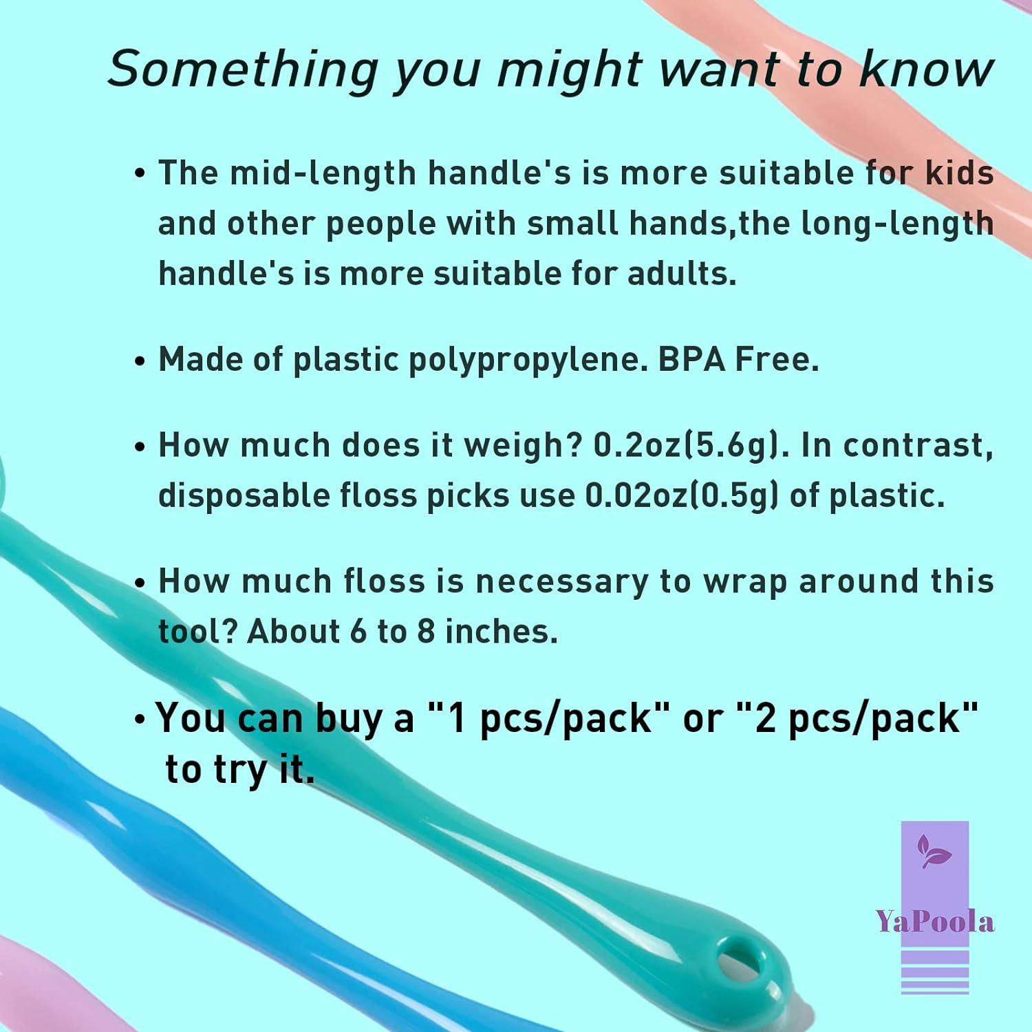 Reusable Dental Floss Handle - Adult & Kids Interdental Brush Tasteless ...
