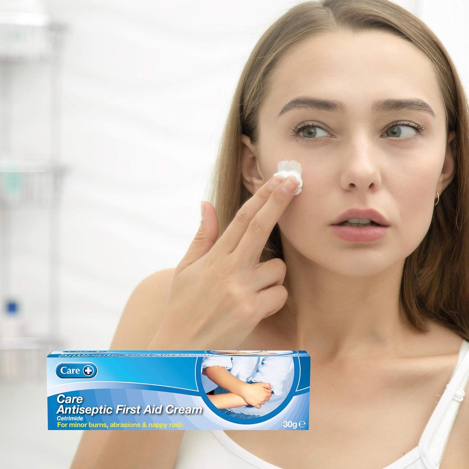 Care Antiseptic First Aid Cream 30g - Ideal for Minor Burns, Napkin ...