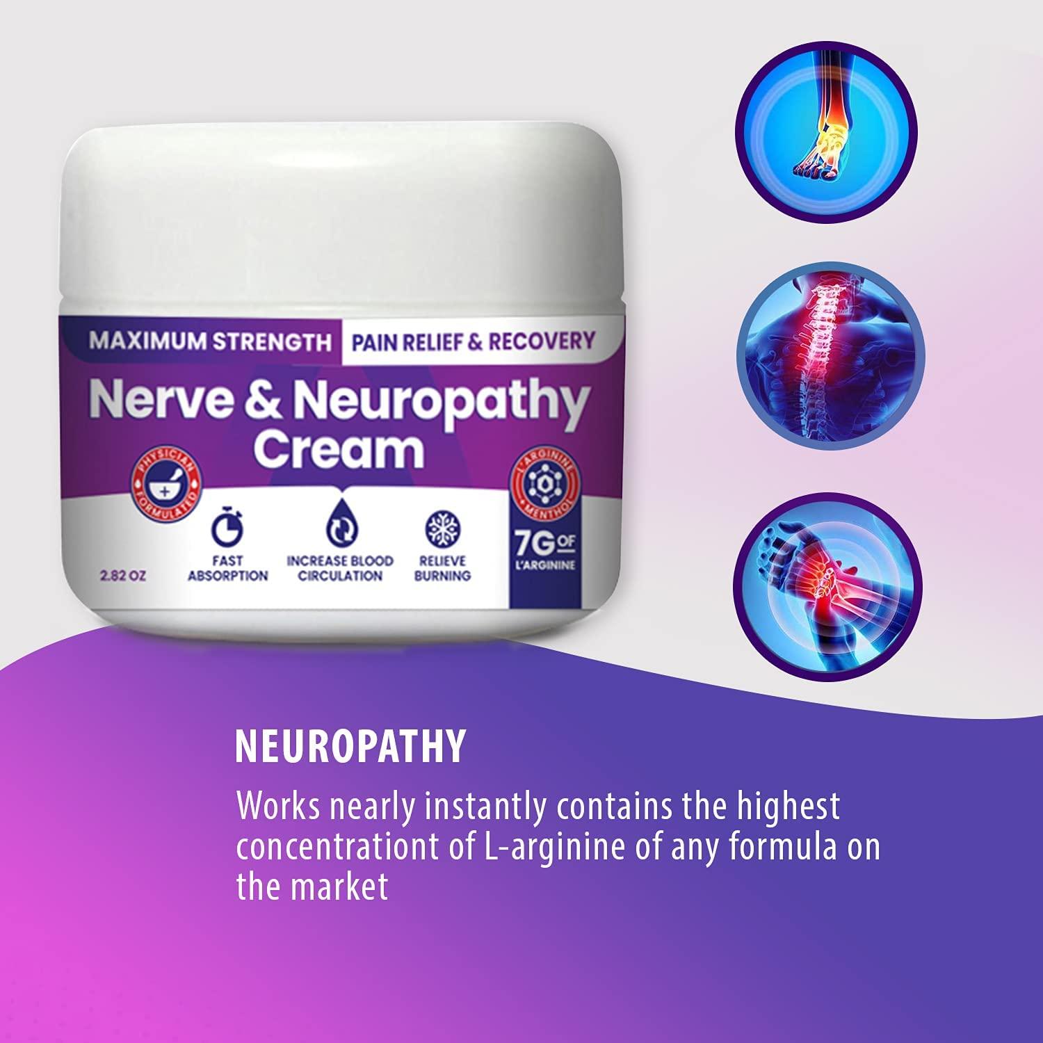 NerveSpa Neuropathy Cream - Maximum Strength Relief for Foot, Hands ...