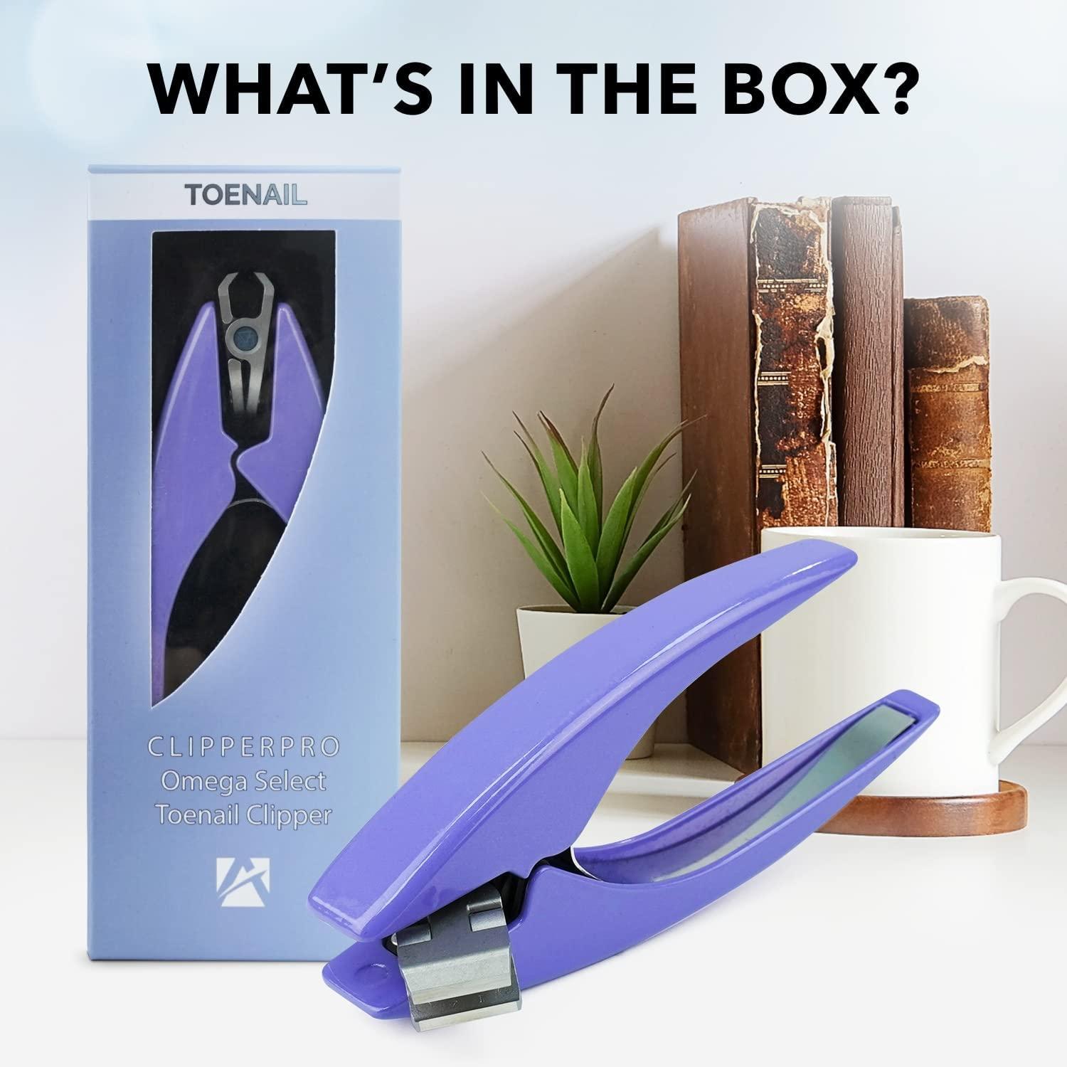 CLIPPERPRO Omega Select Toenail Clipper - Ergonomic Toe Nail Clipper ...