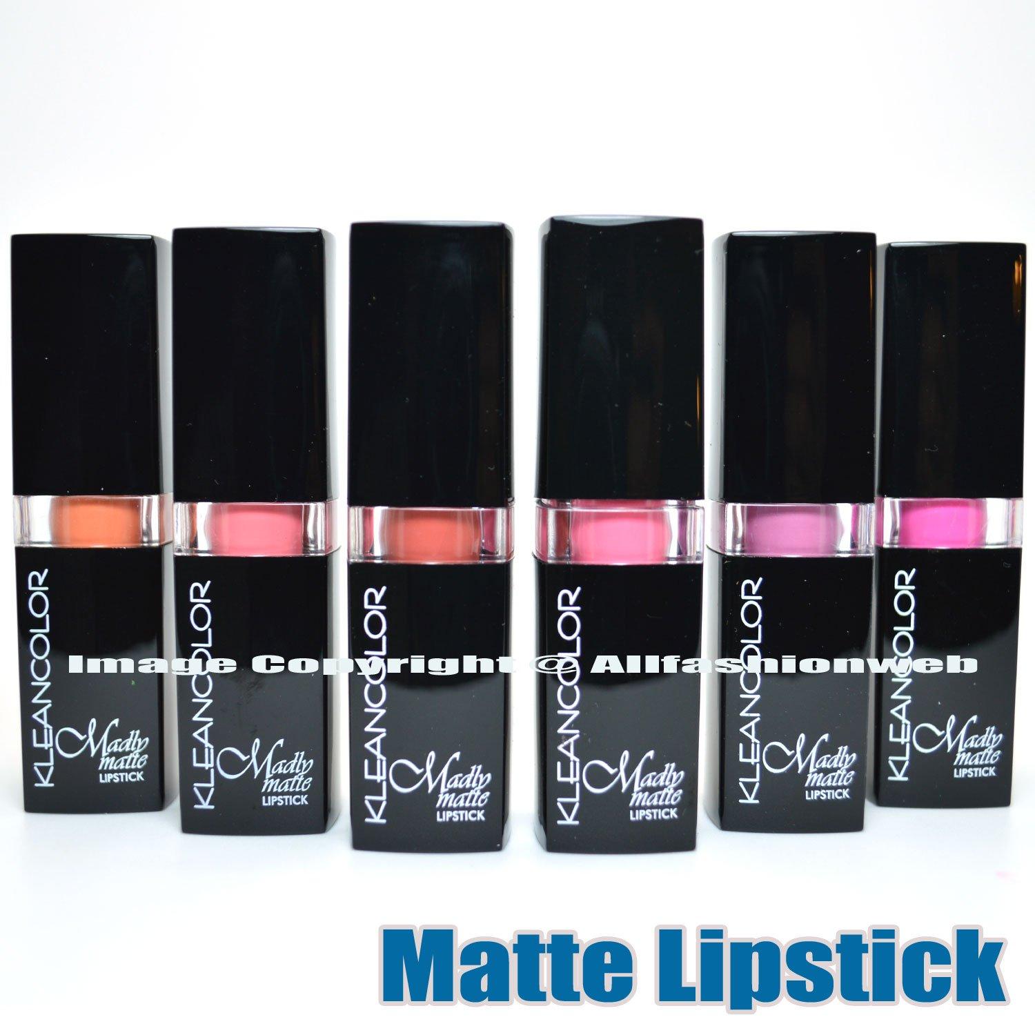 Kleancolor Madly Matte Lipstick Set: Bold, Vivid Pink & Apricot ...