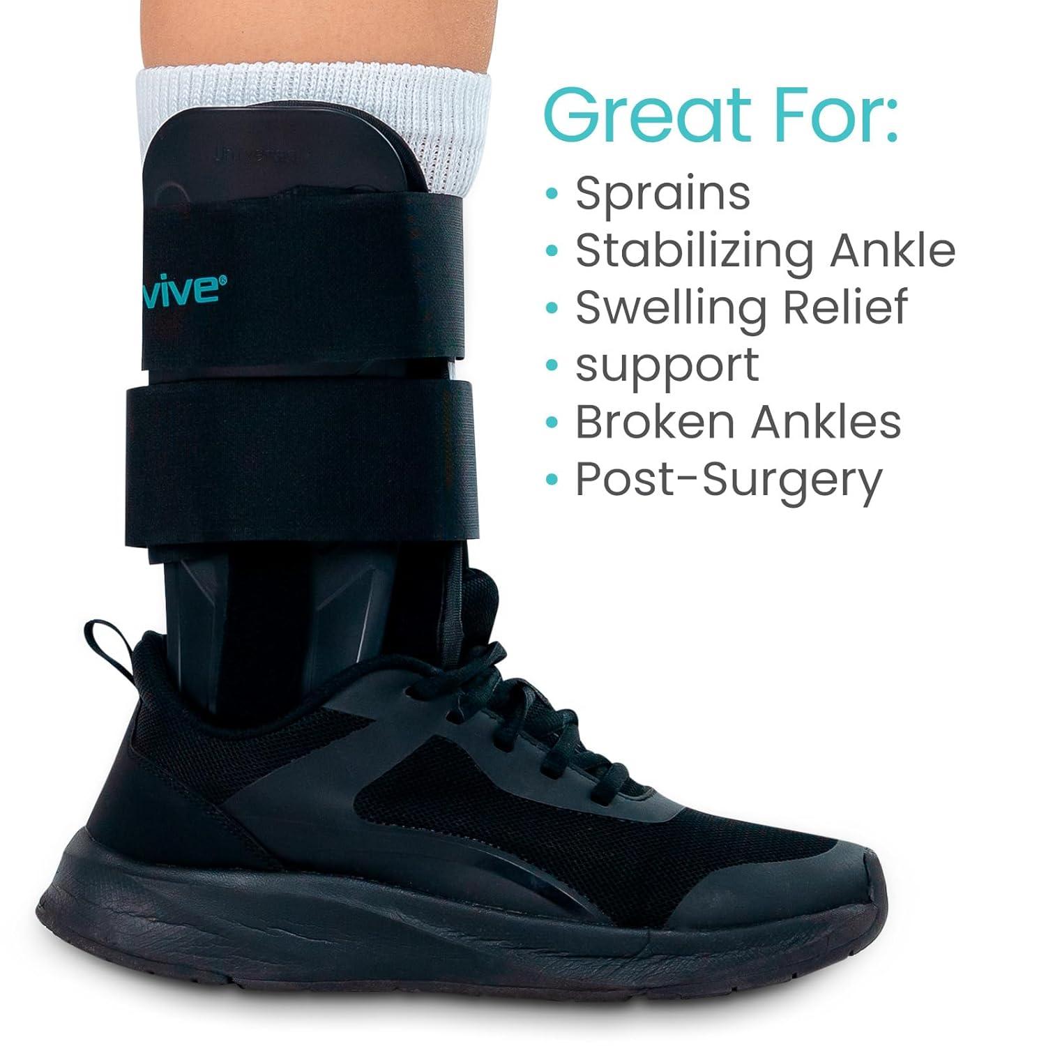 Vive Ankle Brace - Stabilizer Air Cast for Sprains & Fractures - Hot ...