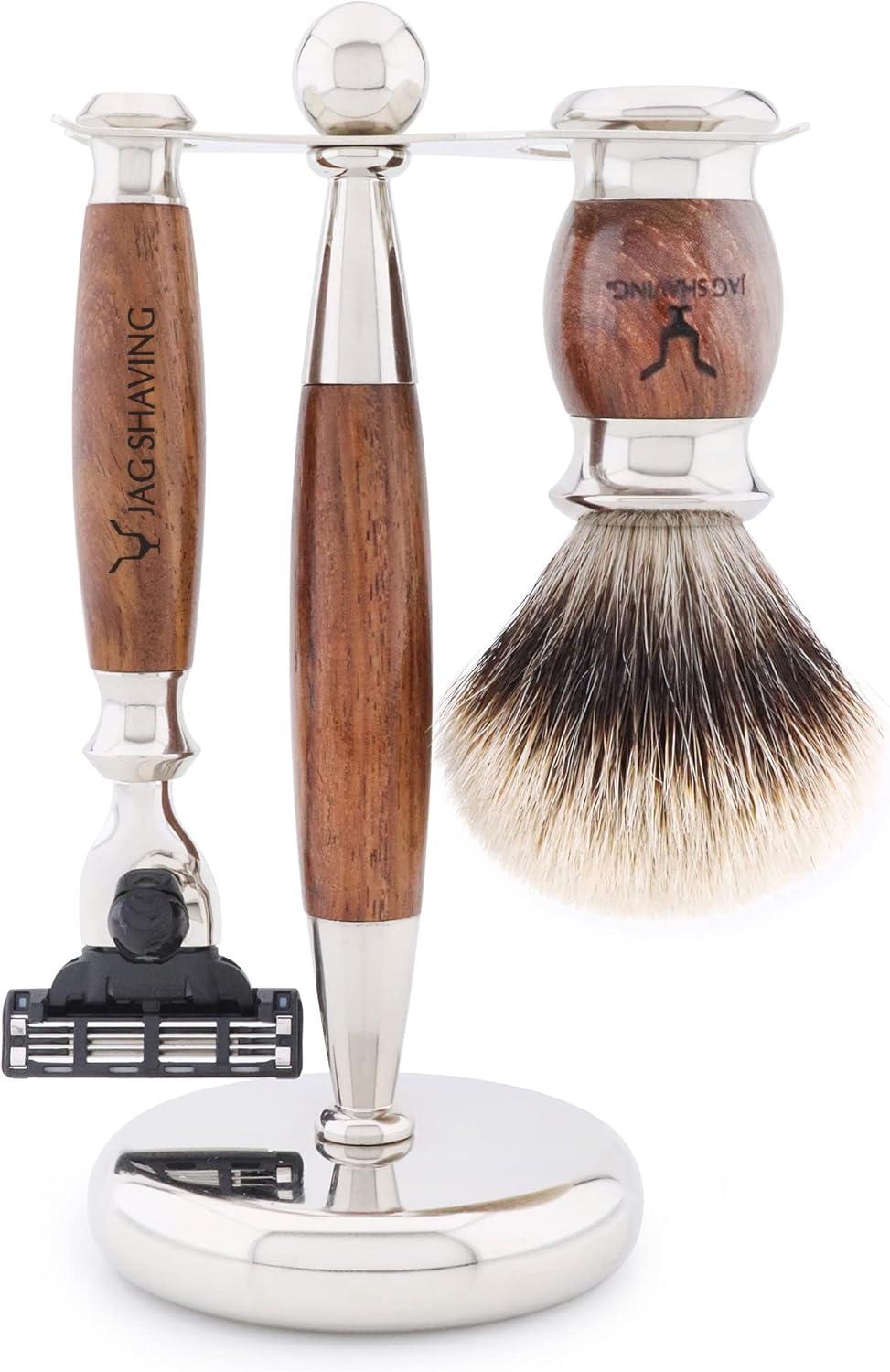 JAG Shaving Razor Set - Premium 5-Part Shaving Kit with Silberspitz ...
