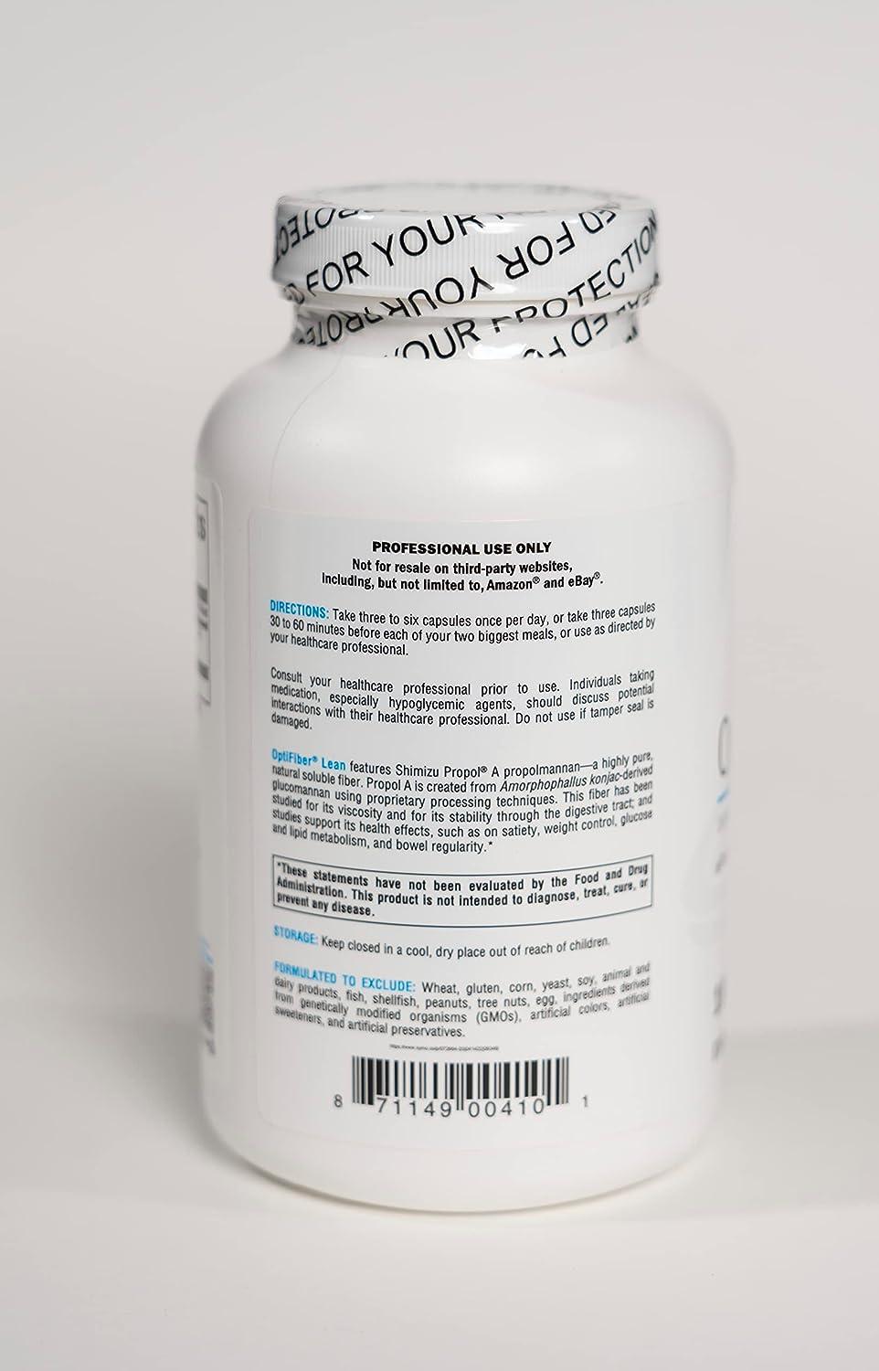 XYMOGEN OptiFiber Lean: 100% Natural Propolmannan Fiber Capsules for Satiety, Cholesterol ...