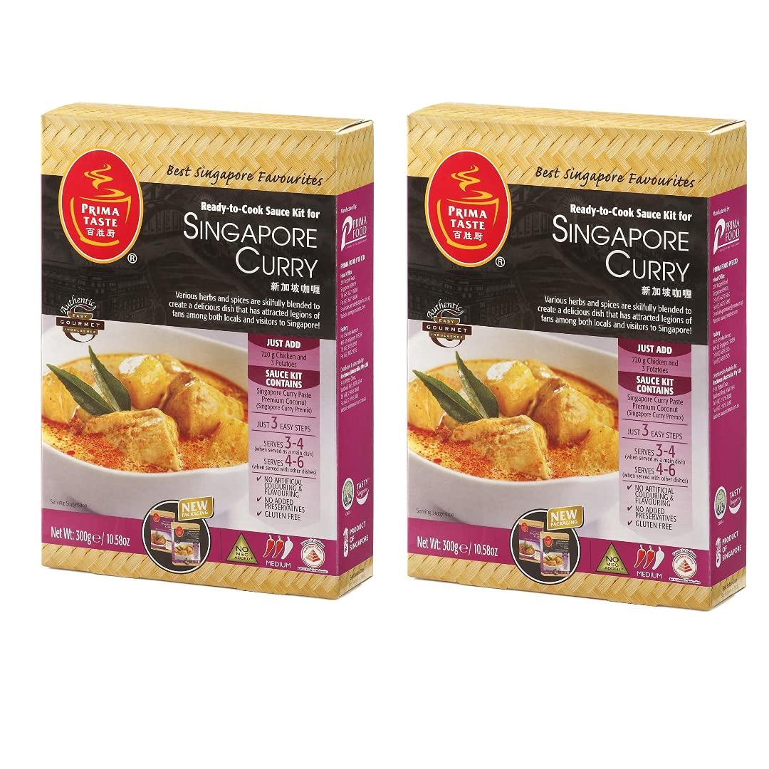 Prima Taste Ready-to-Cook Sauce Kit for Singapore Curry 300 g x pack of 2 | Buy Now with Express ...