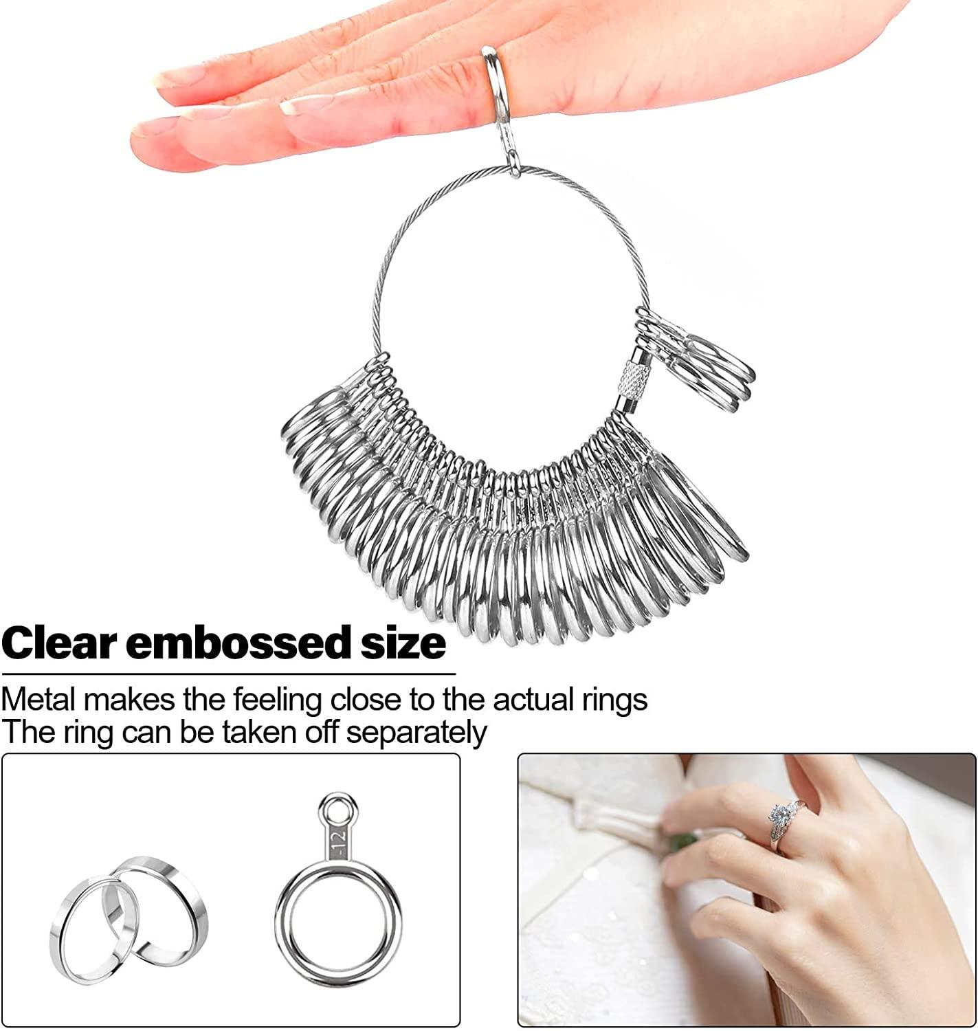 Metal Ring Sizer Tool Set - US Ring Mandrel for Ring Making and Finger ...