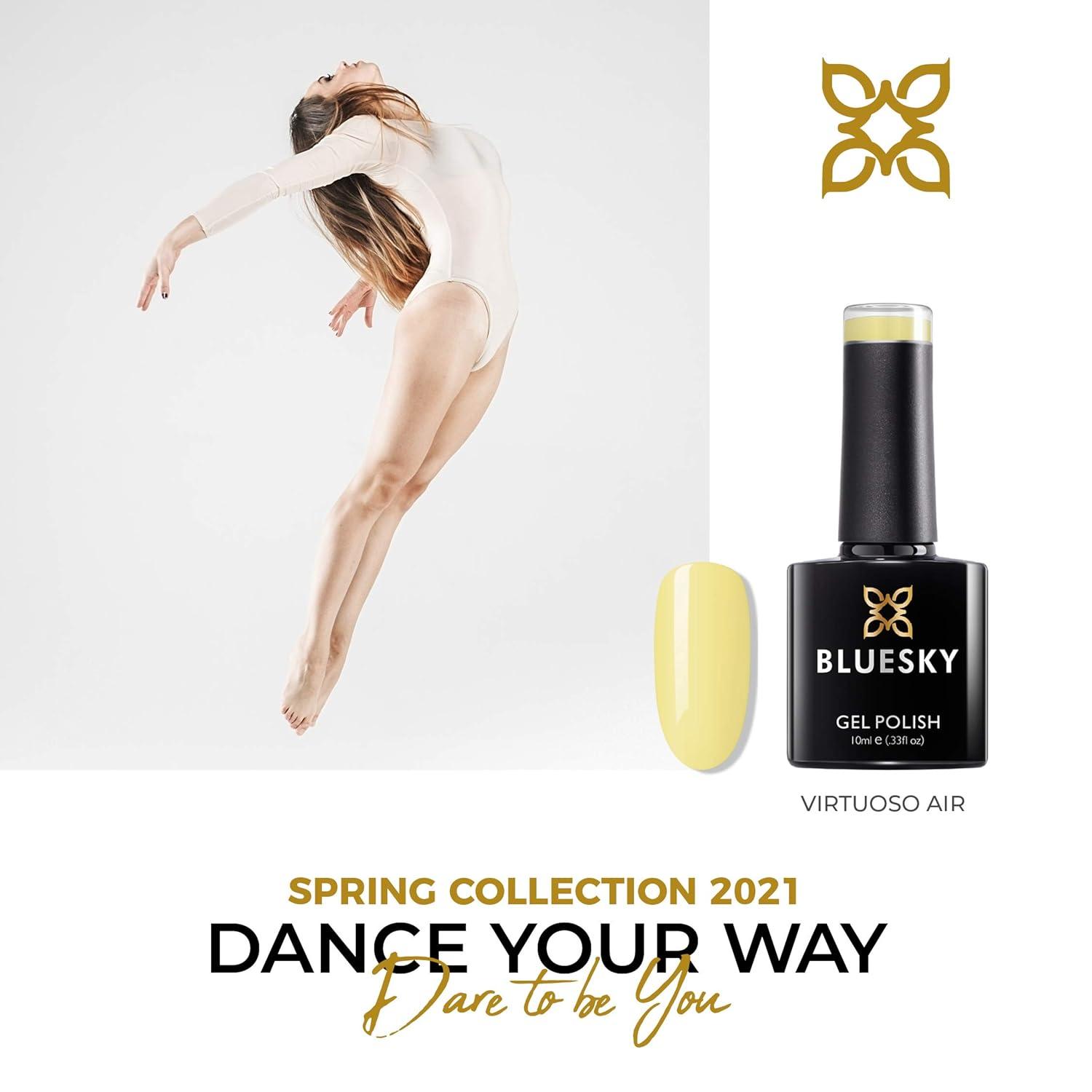 Bluesky Gel Nail Polish Spring Collection 2021 - Virtuoso Air SS2103 | 10ml Nude Pastel Yellow ...