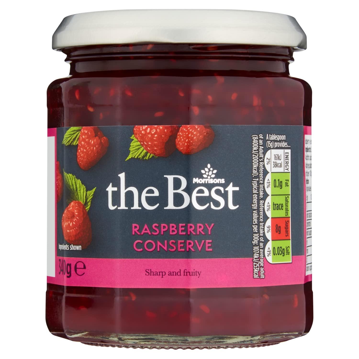 Morrisons The Best Raspberry Conserve 340g | Buy Now with Express ...