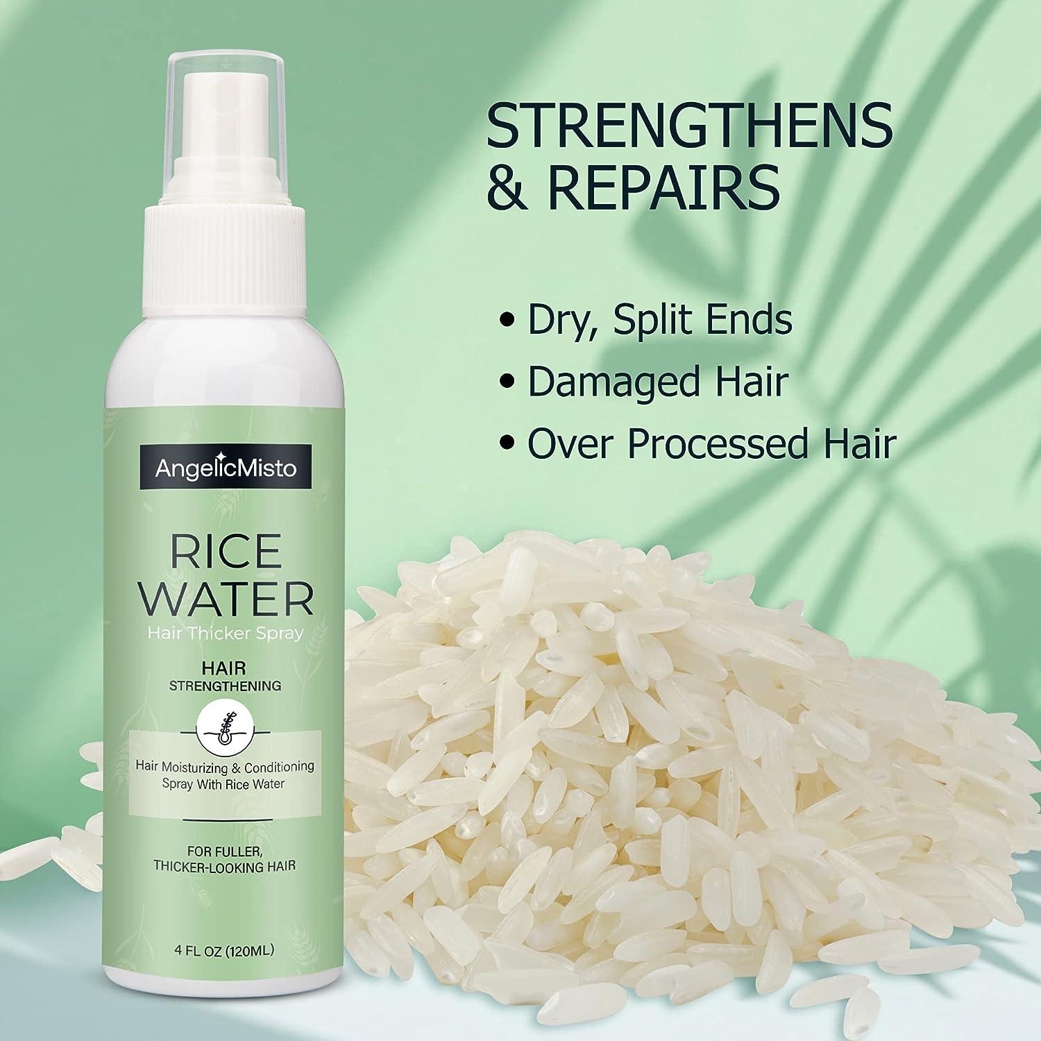 Rice Water Hair Care Spray w/ Biotin for Growth & Repair - Women & Men ...