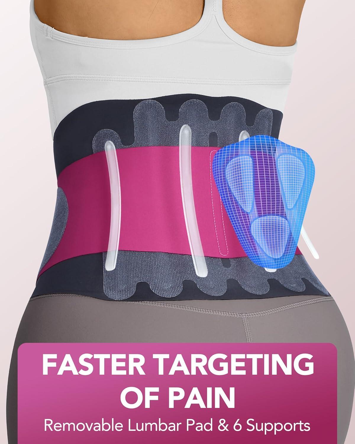 0.5mm Ultra Thin Back Brace with 3D Lumbar Pad | Lightweight Support ...