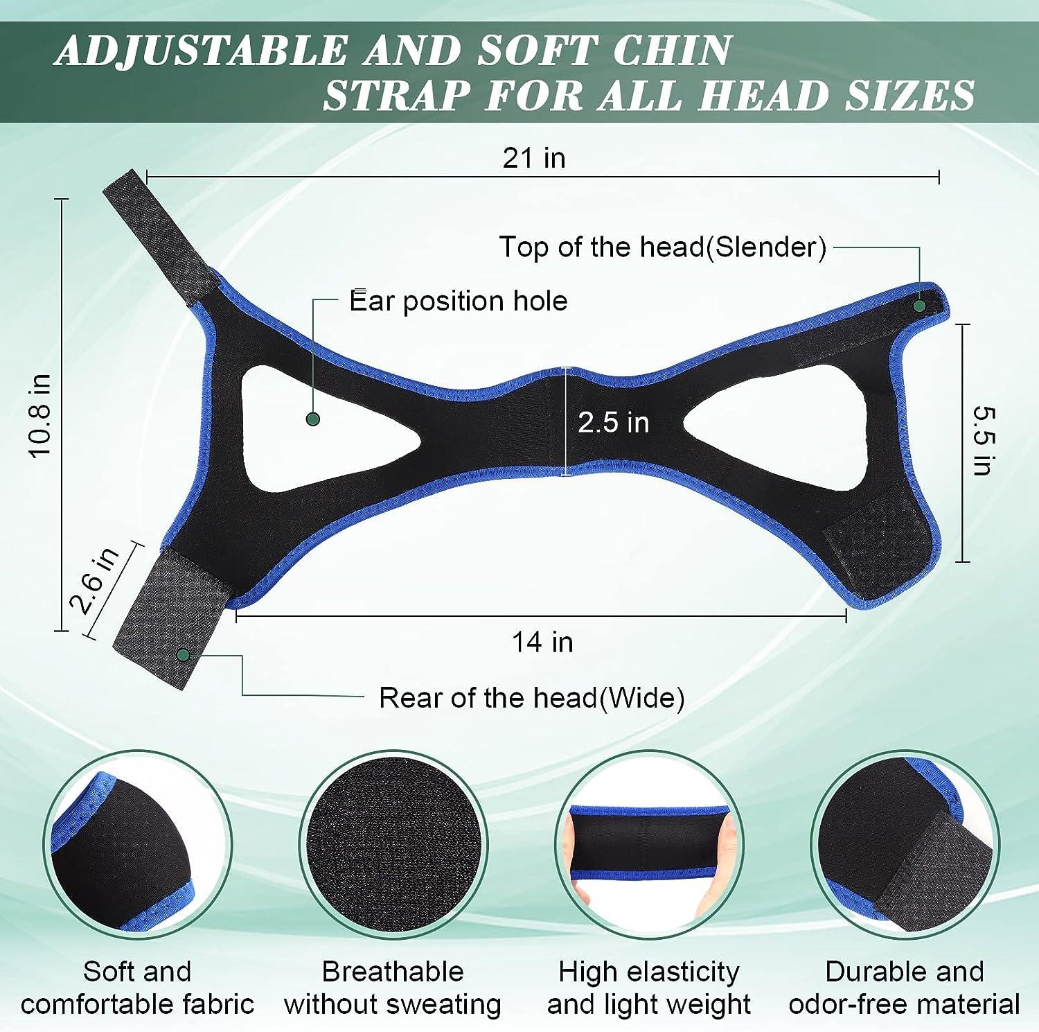 Adjustable Anti-Snoring Chin Strap for Sleep Apnea | Breathable Cpap ...