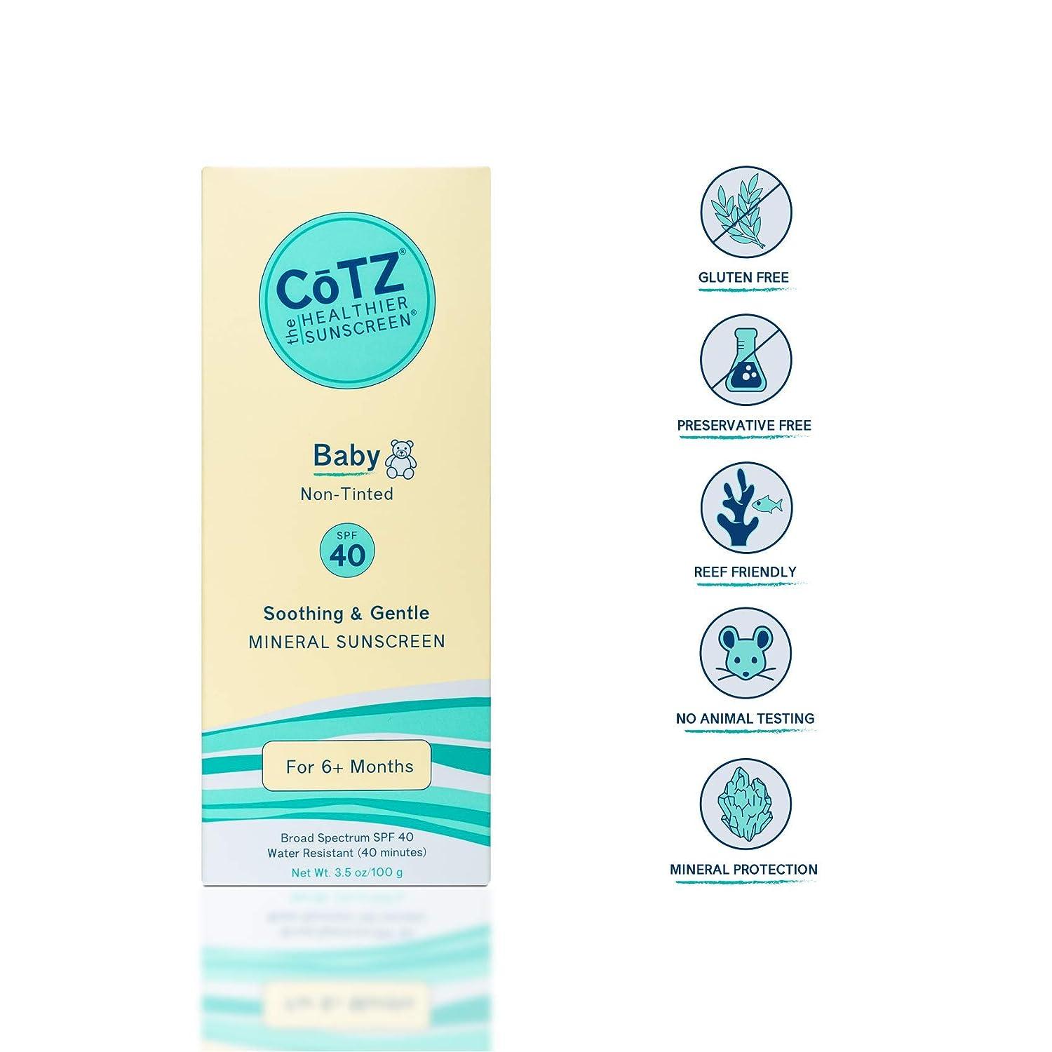 CoTZ Baby SPF 40 Mineral Sunscreen | Gentle Protection for Sensitive ...