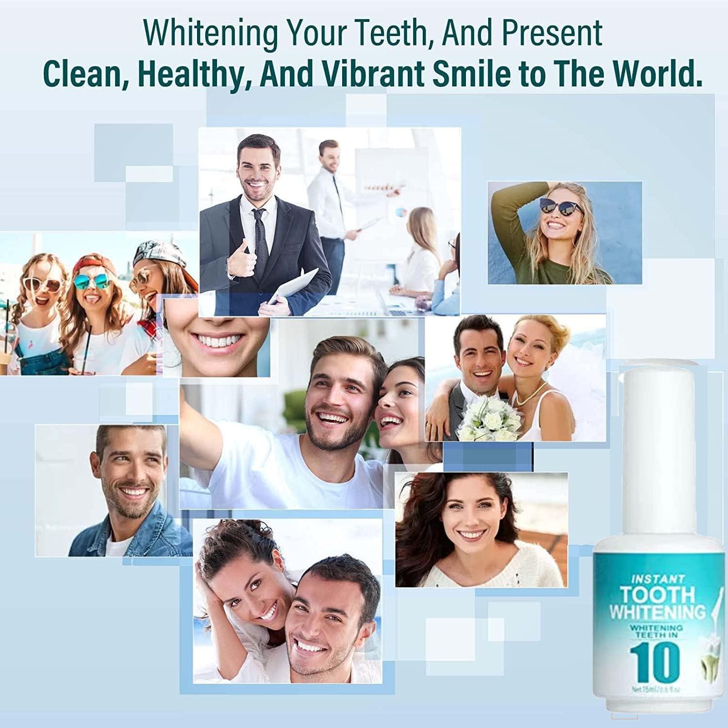 Tooth Paint & Whitening Gel Lacquer - Instant Brightening & Stain ...