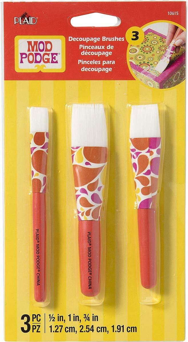 Mod Podge 10615 Short Handle Brush Set - 3 Piece | Buy Now with Express ...