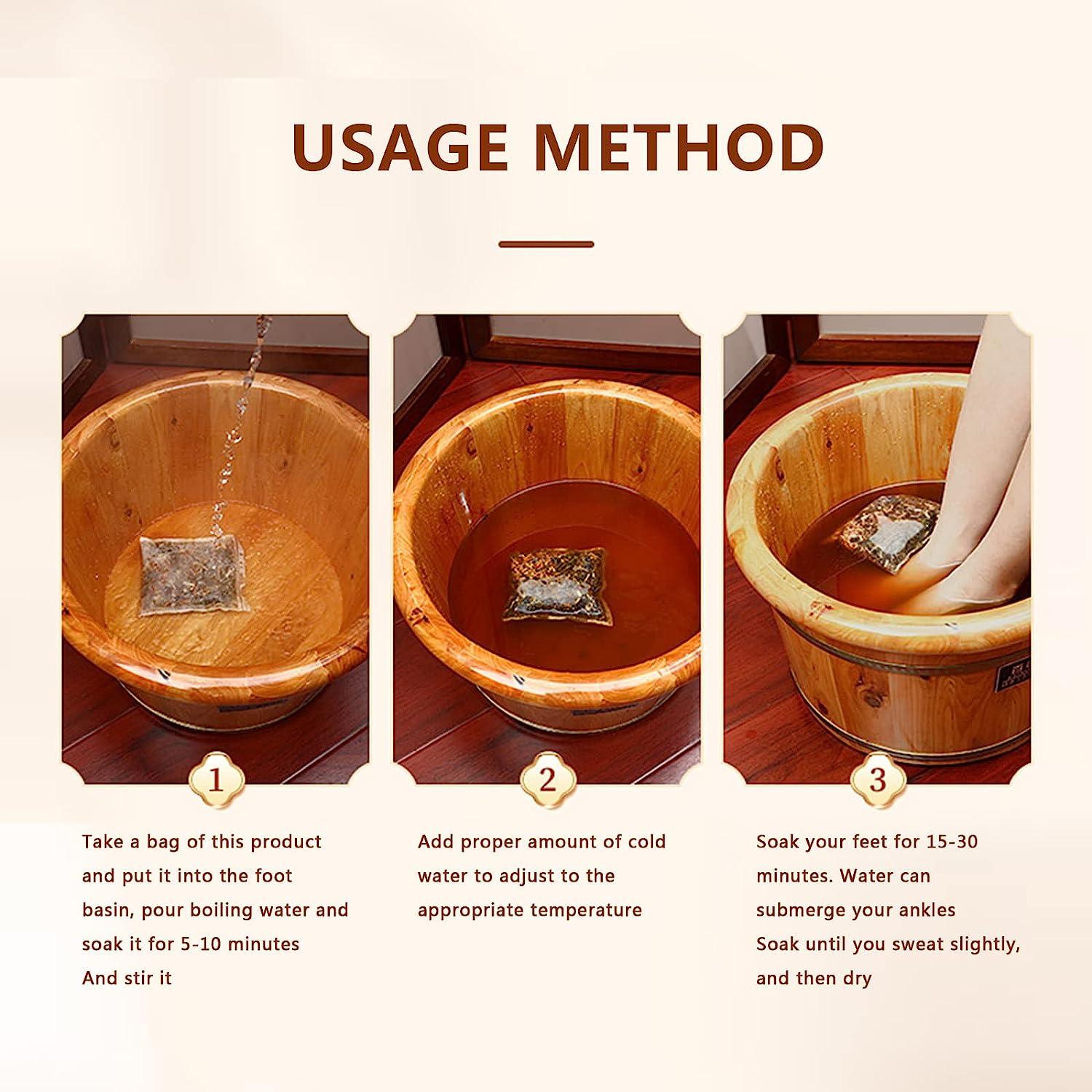 Herbal Foot Soak & Detox 900g - Chinese Medicated Spa Bath for ...