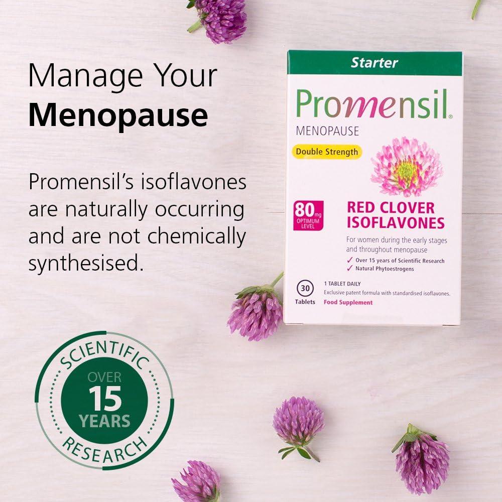 Promensil Red Clover Double Strength 30 Tablets - Natural Menopause ...