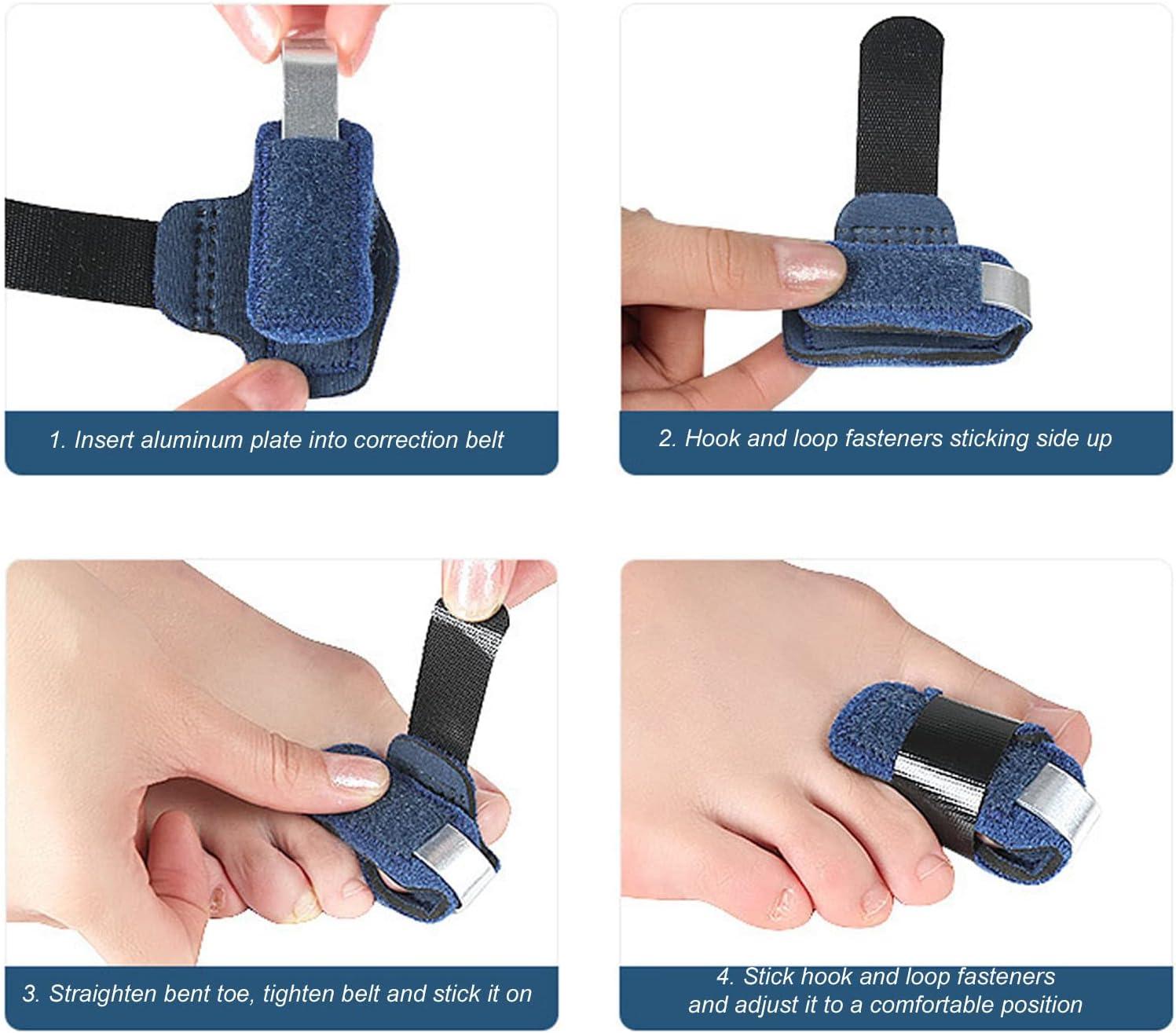 Toe Stabilizer Support Splint for Broken Toes | Foot Sprain & Dislocation Relief | Arthritis ...