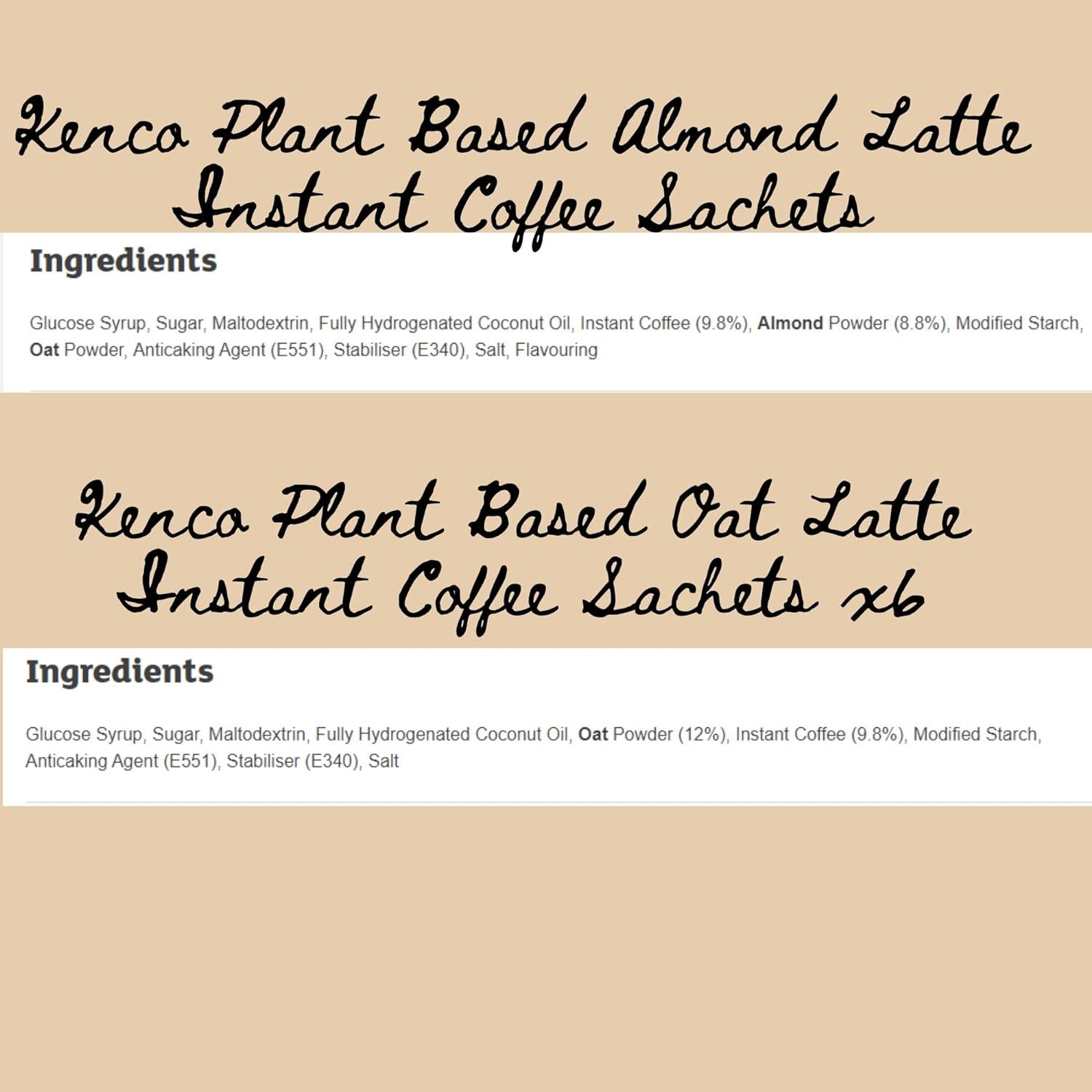 Plant Based Coffee Bundle With Oat Latte & Almond Latte Instant Coffee ...
