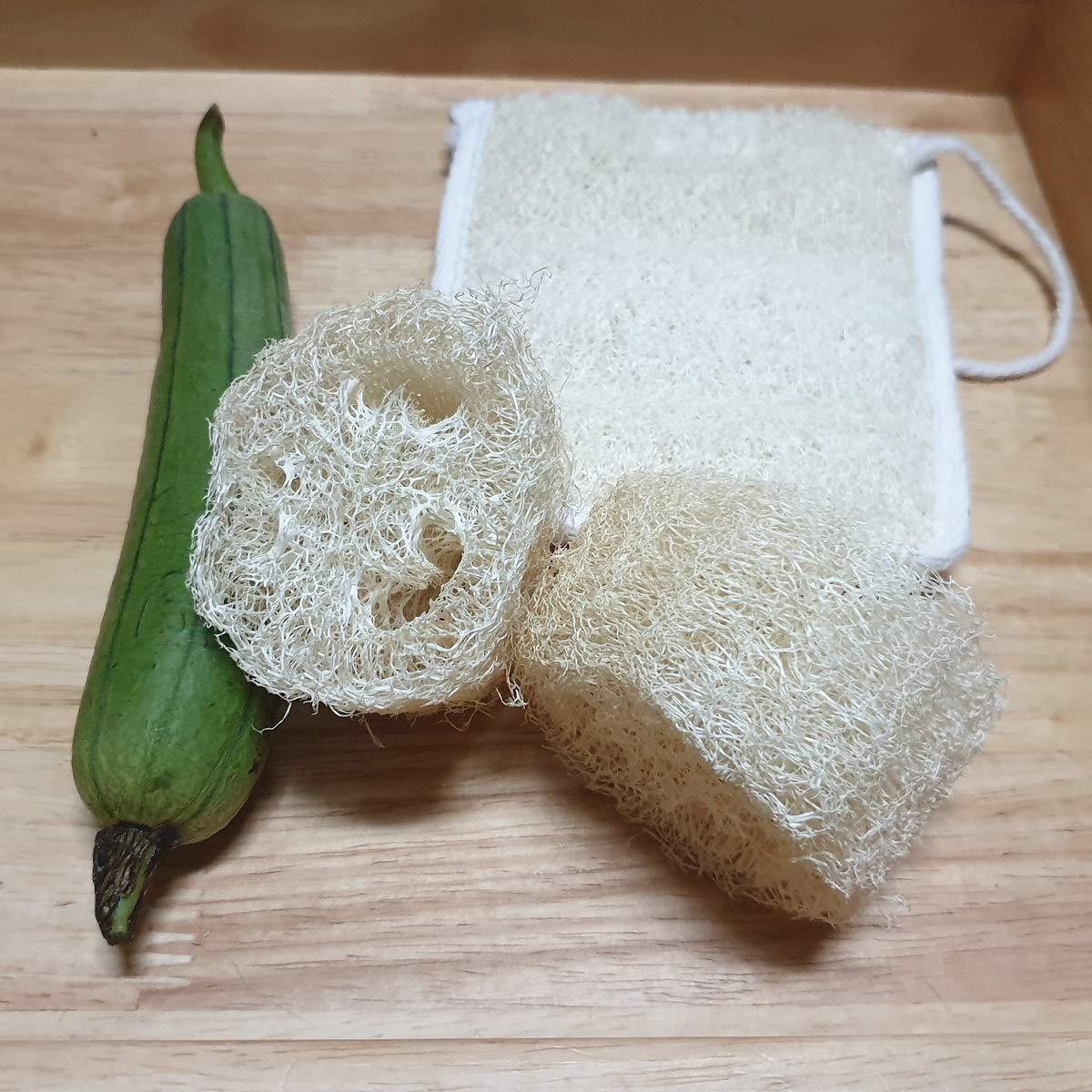 Srivilize888 Organic Loofah Scrub Soap Bags Set Of 2 Eco Friendly